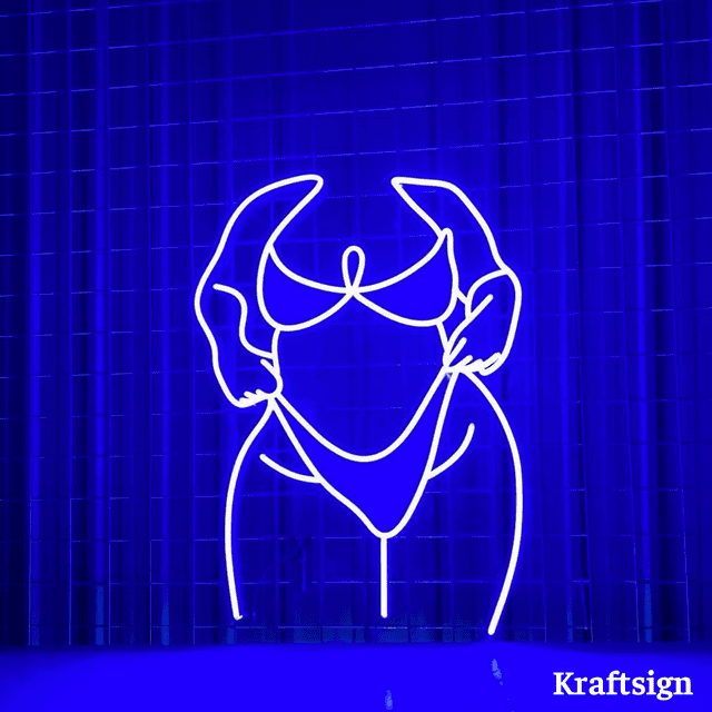 Craftnamesign Body Girl Neon LED Sign, Girl Room Decor, Girl Club Decor ...
