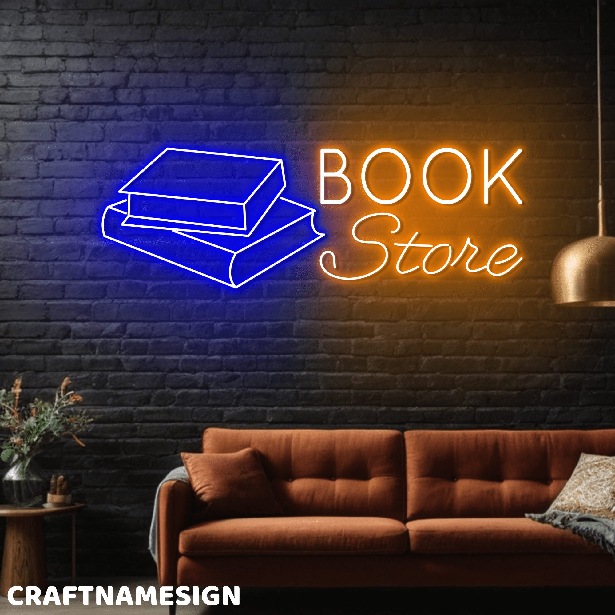 Craftnamesign Book Store Neon Sign, Book Shop Wall Decor, Book Coffee ...