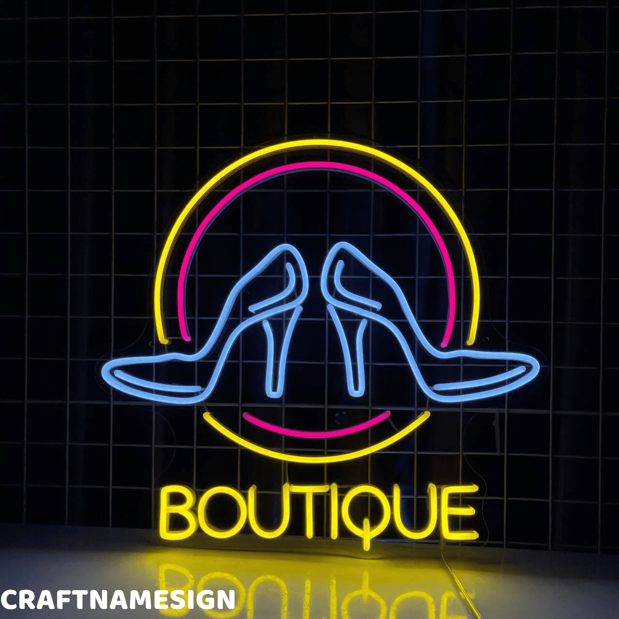 Craftnamesign Boutique Neon Sign, Boutique Shop Wall Art, Stylish Store ...