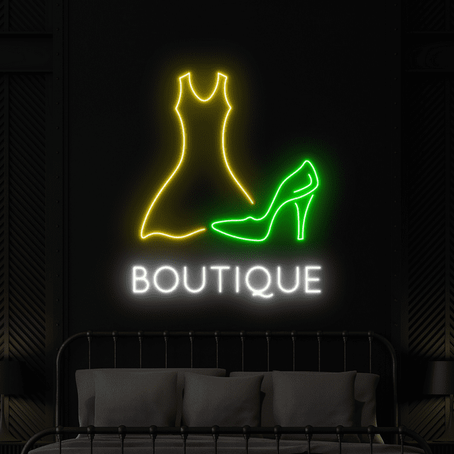 Craftnamesign Boutique Neon Sign, Clothes Shop LED Sign, Boutique Decor ...
