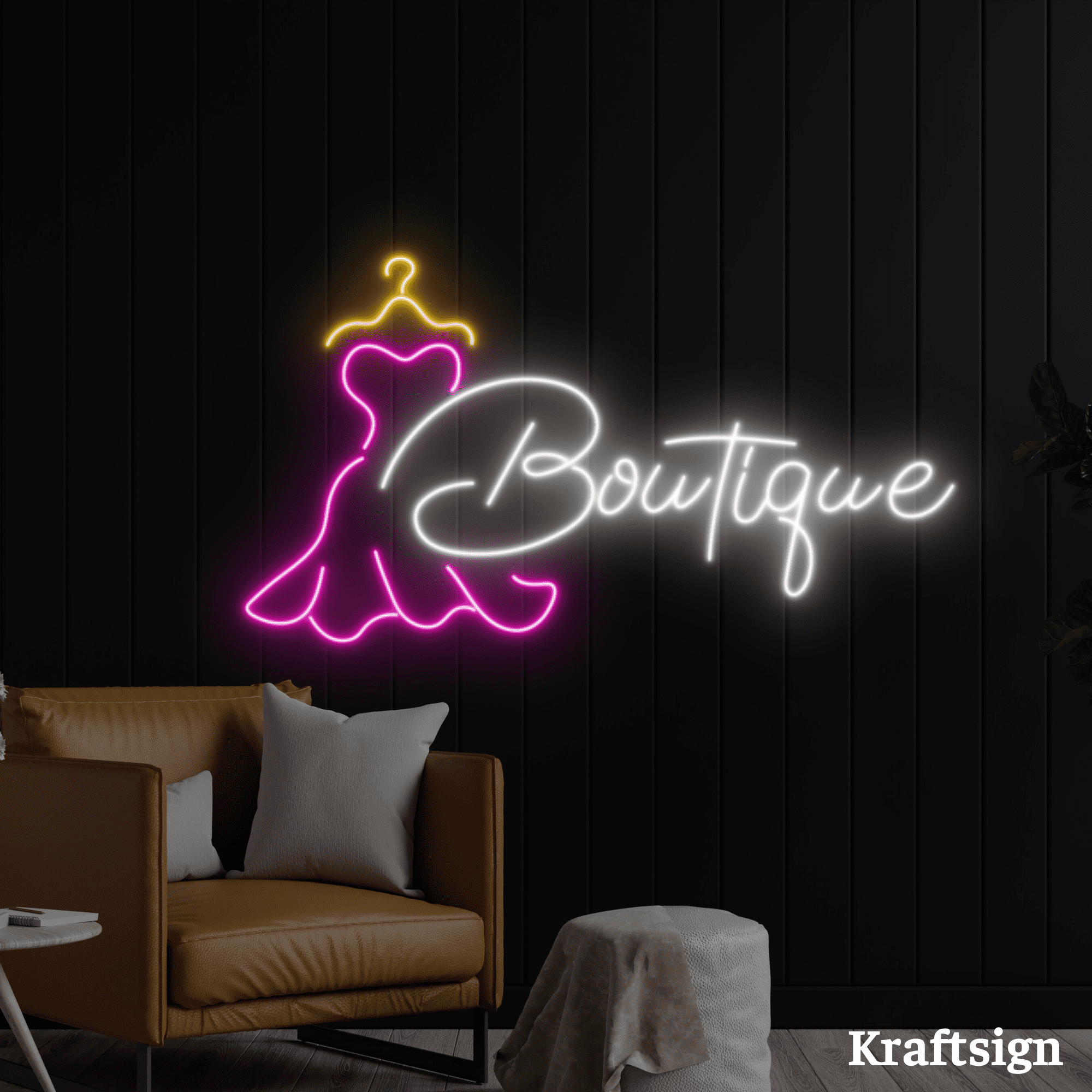 Craftnamesign Boutique Neon Sign Clothes Shop Led Sign Boutique Wall