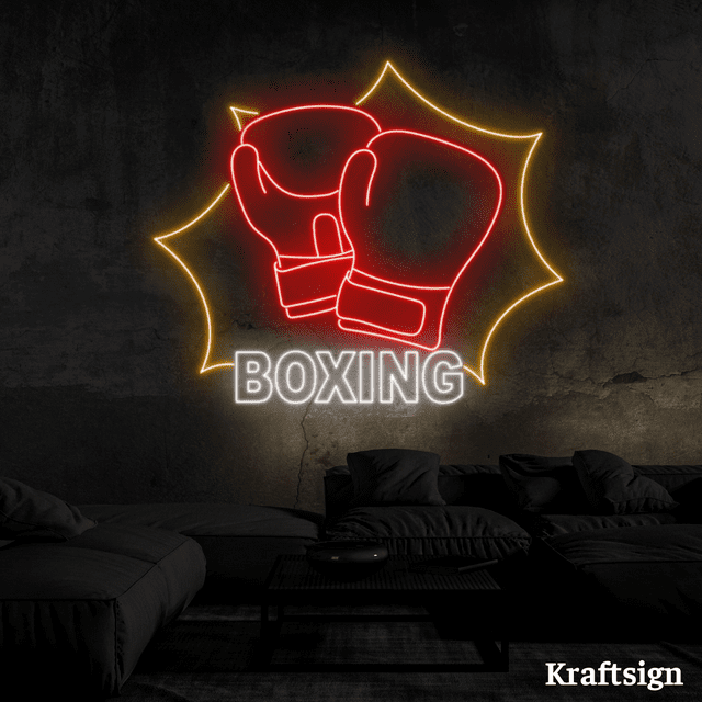 Craftnamesign Boxing Neon Signs, Boxing Club LED Signs, Man Cave Decor ...