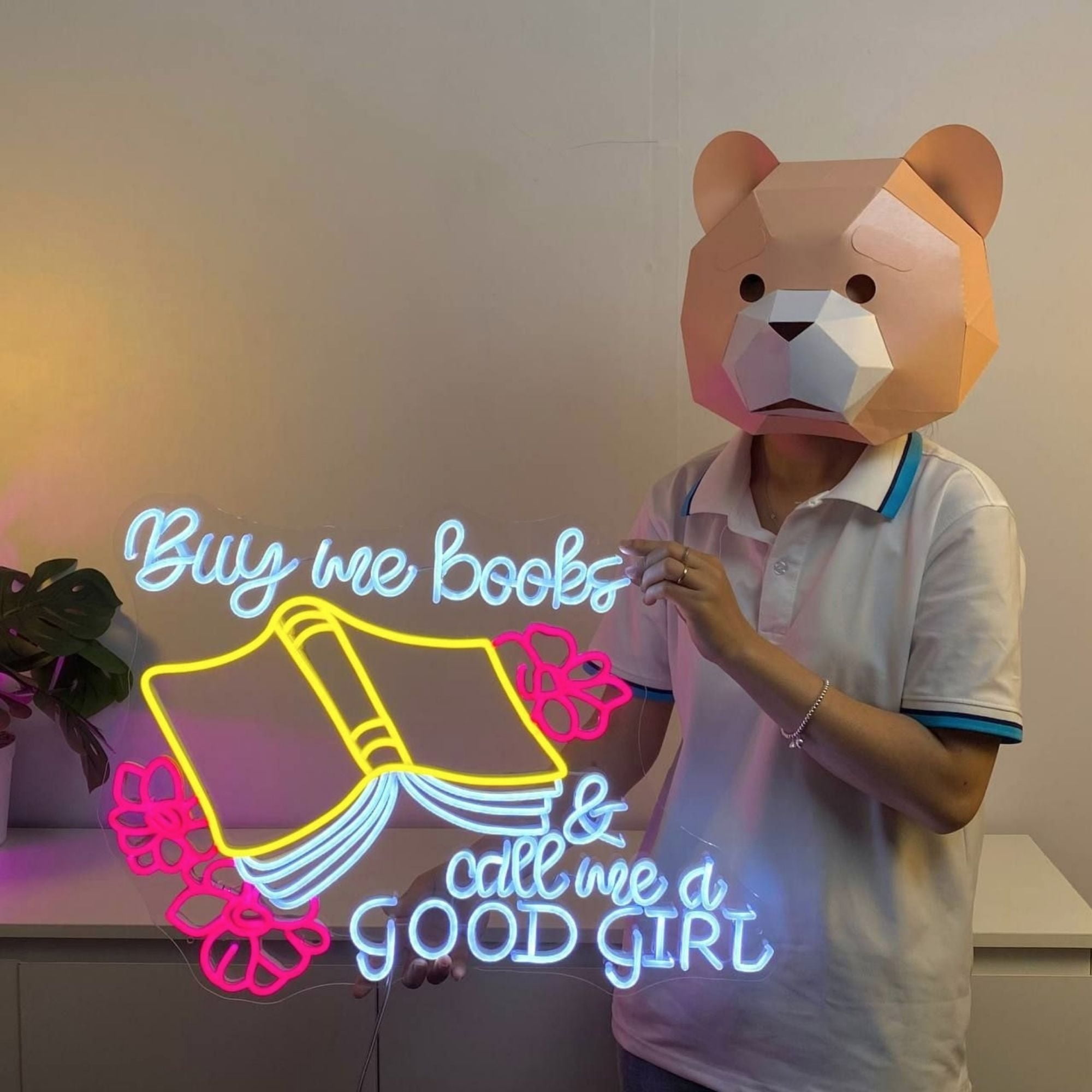 Craftnamesign Buy We Books & Call Me A Good Girl Neon Sign, Bookstore ...