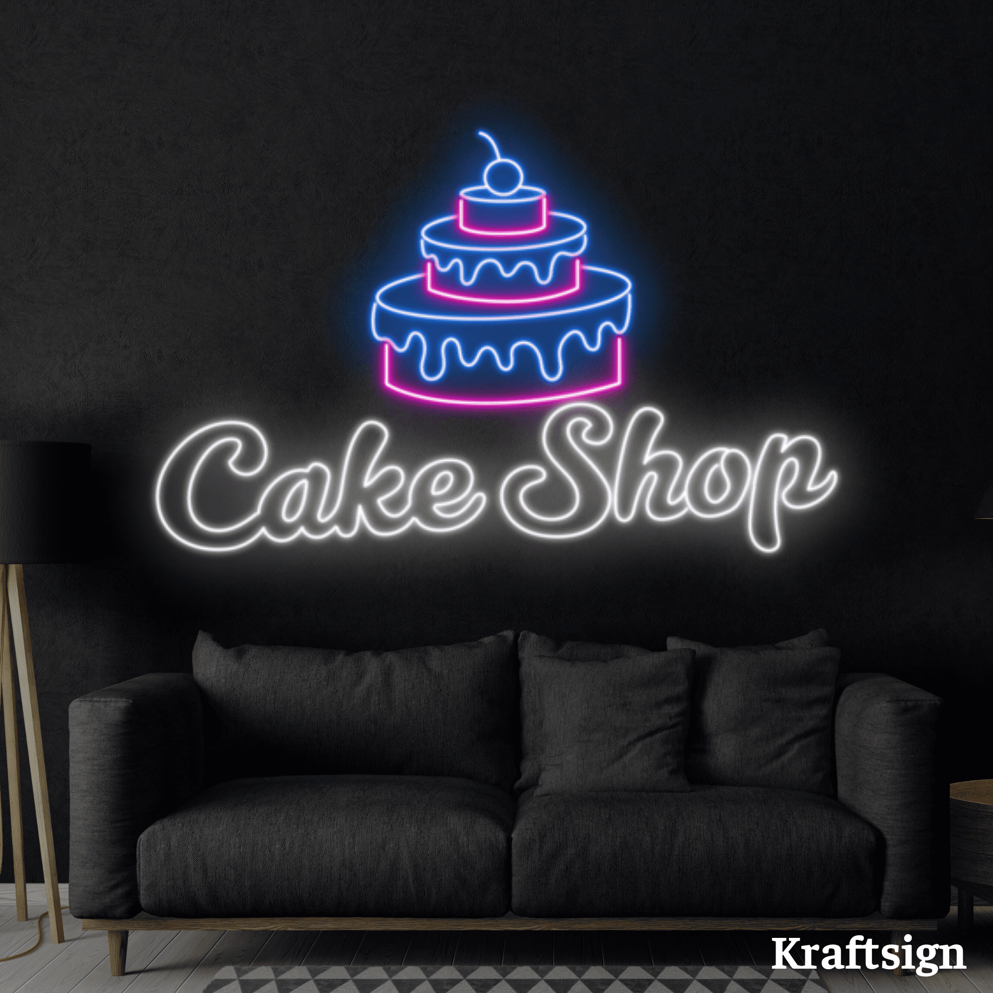 Craftnamesign Cake Shop Neon Sign, Bakery LED Sign, Cakes Shop Decor ...