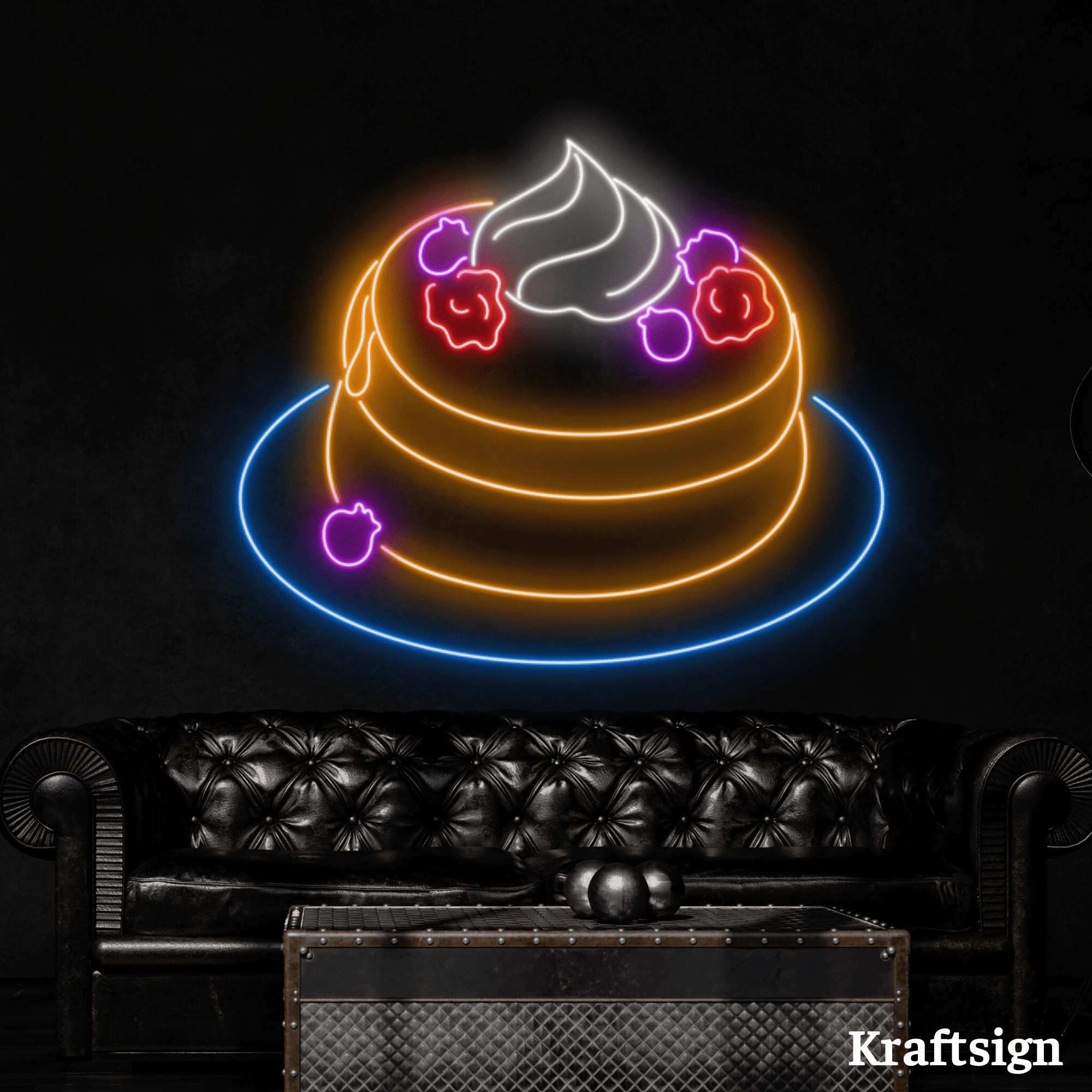 Craftnamesign Cakes Neon Sign, Bakery Decor, Cakes Shop LED Signage ...