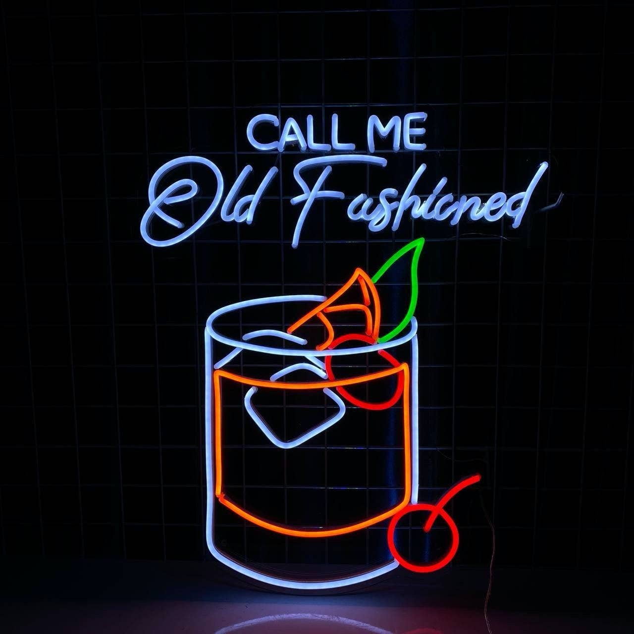 Craftnamesign Call Me Old Fashioned Neon Light Sign 22" x 25" for ...