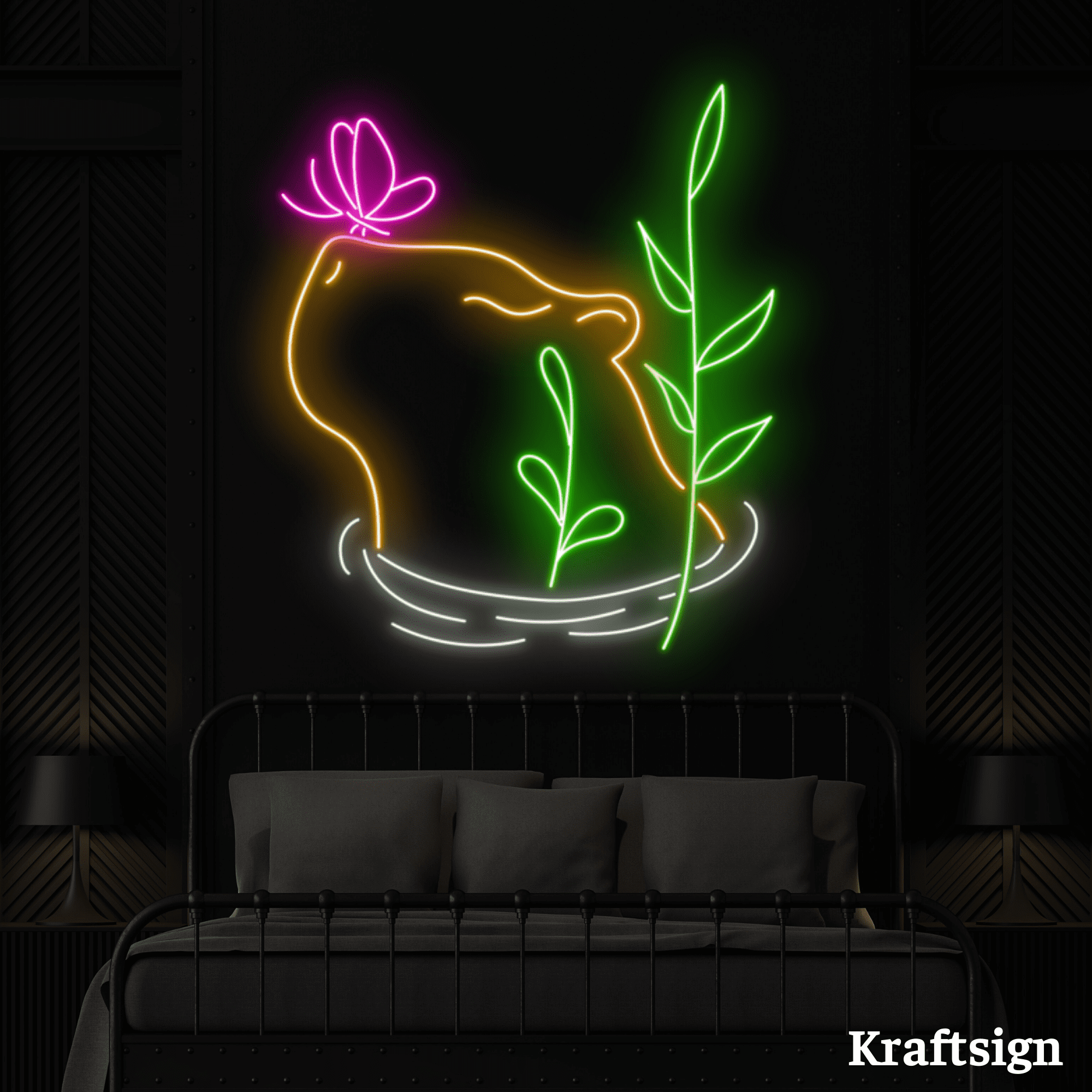 Craftnamesign Capybara Neon Sign, Capybara Lover Gifts, Nursery Room ...