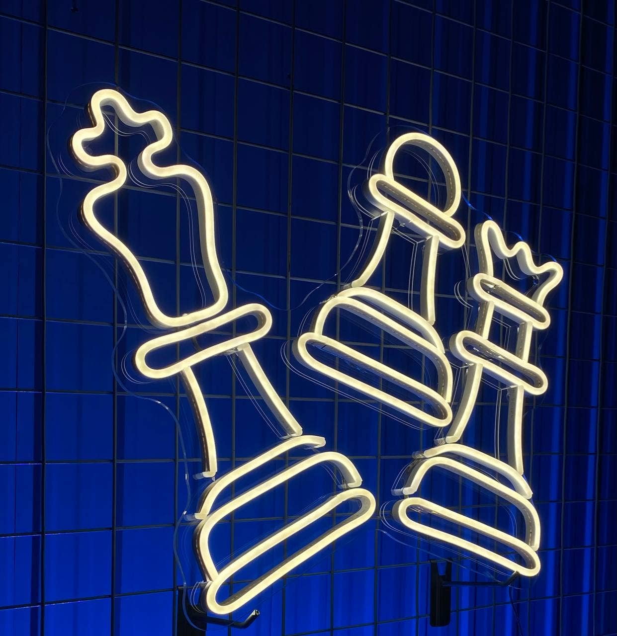 Craftnamesign Chess Neon Sign, Chess Club Wall Decor, Gift For Son ...