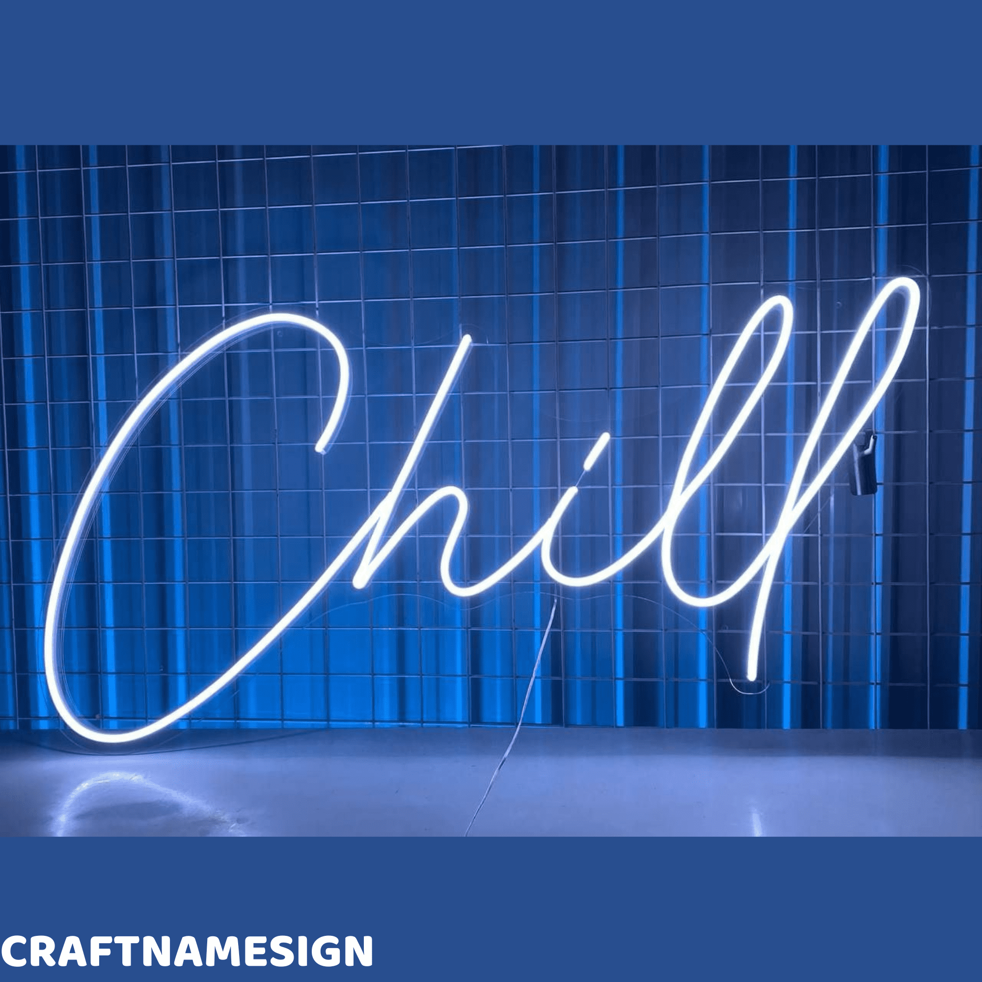 Craftnamesign Chill Neon Sign, Bedroom Led Light Wall Art, Coffee Shop ...