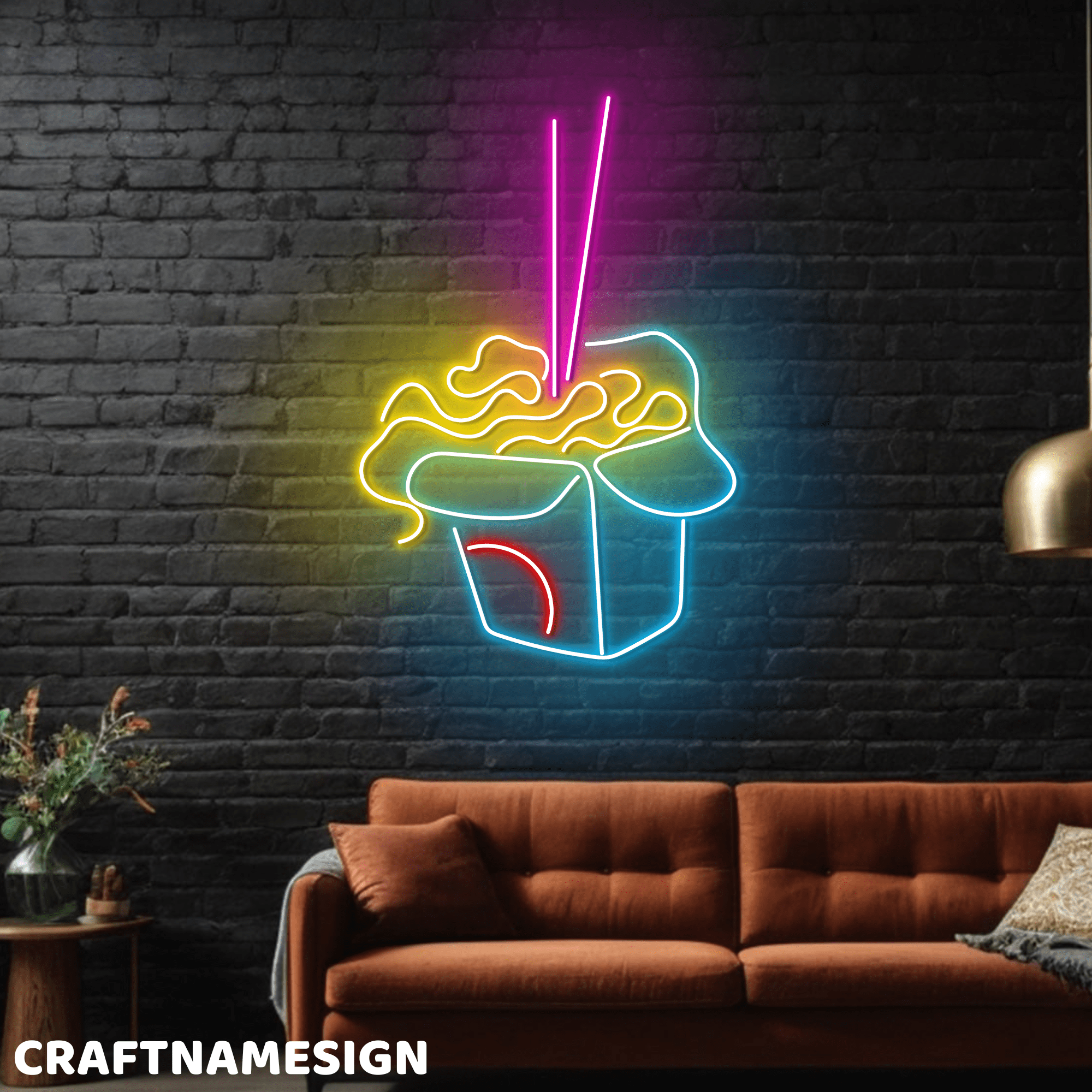 Craftnamesign Chinese Noodle Box Neon Light, Open Sign For Chinese ...