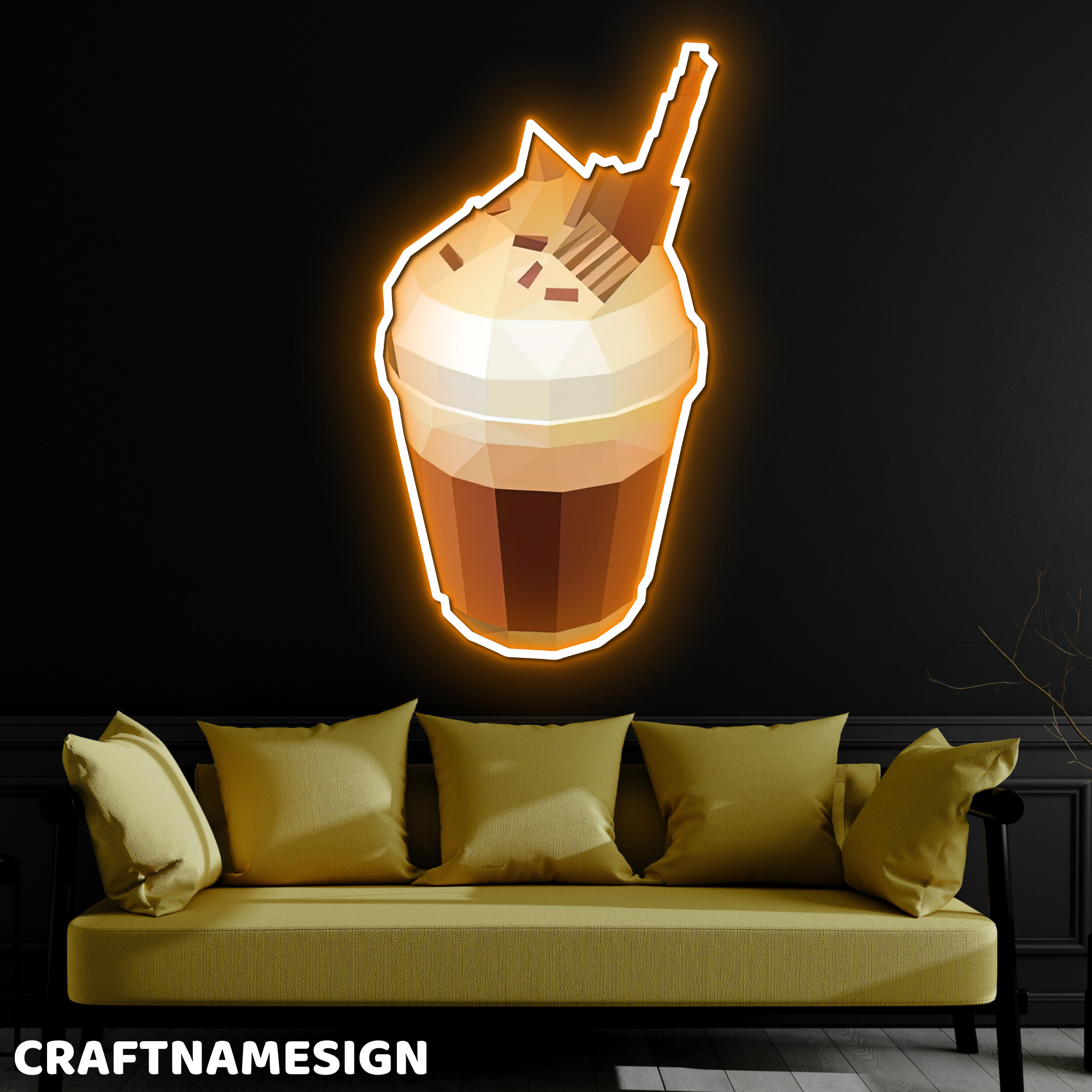 Craftnamesign Chocolate Milk Neon Decal, Coffee Store Wall Art, Coffee ...