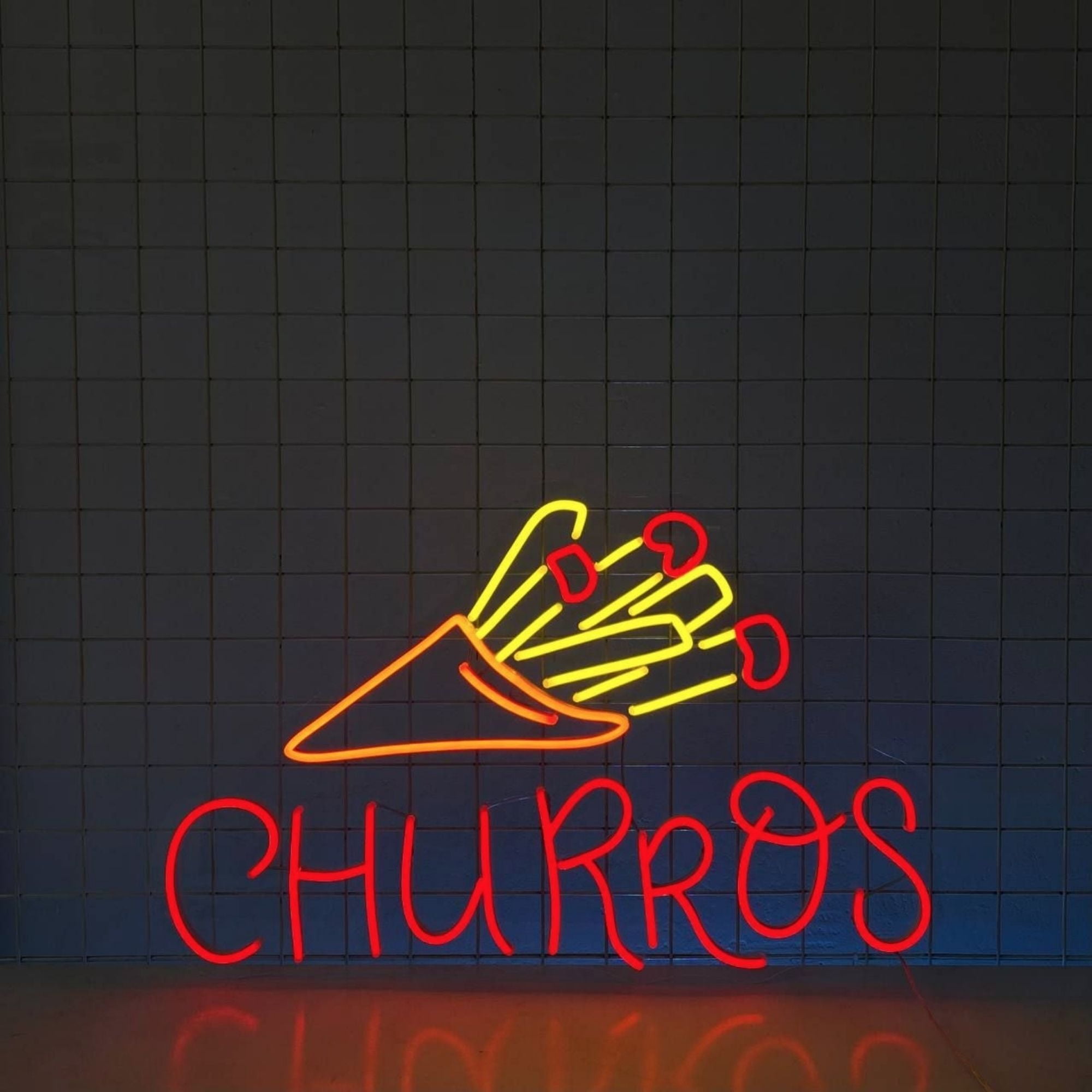 Craftnamesign Churros Neon Light, Spanish Churro Wall Sign, Churros ...