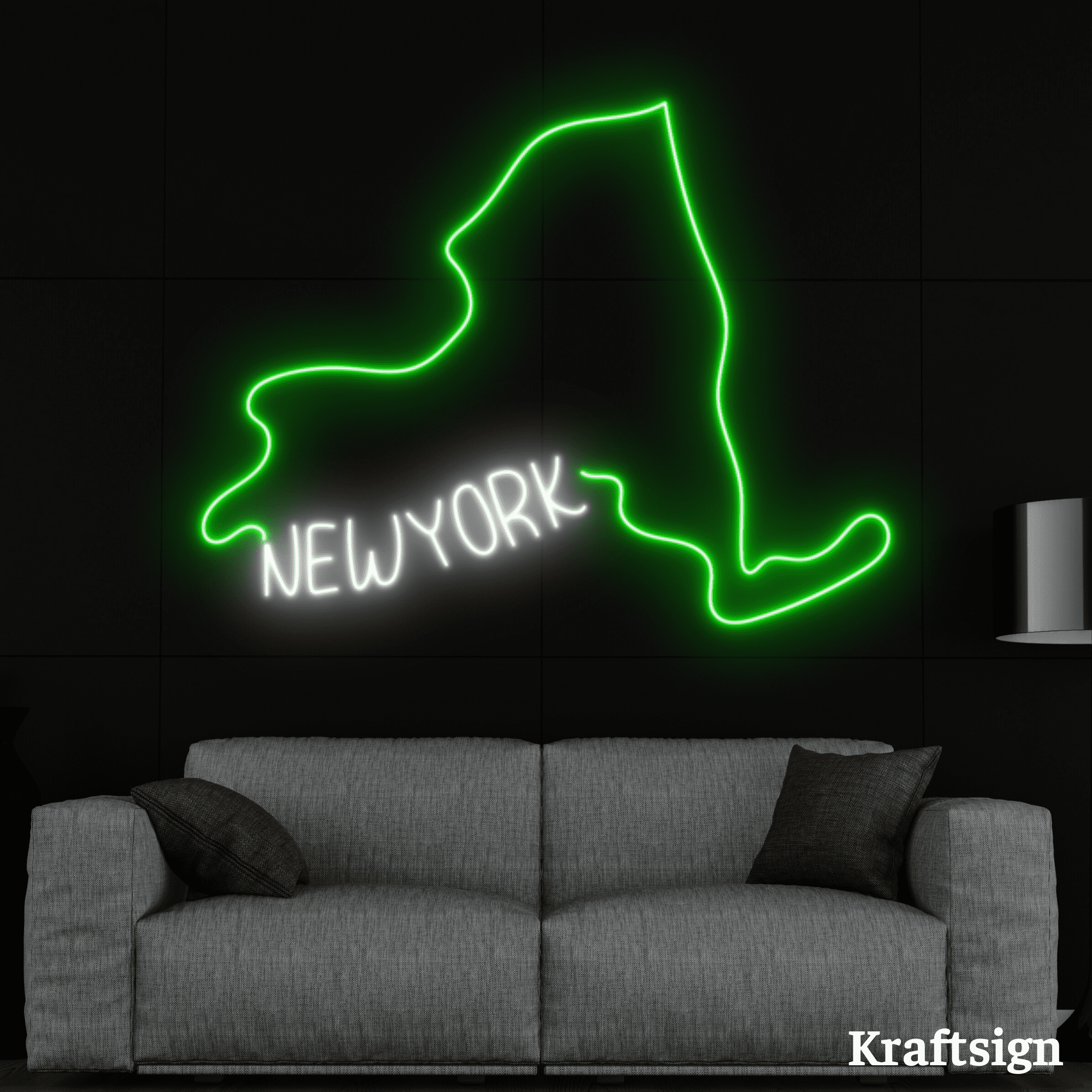 Craftnamesign City Map Line Art Neon Sign American Ts Bedroom