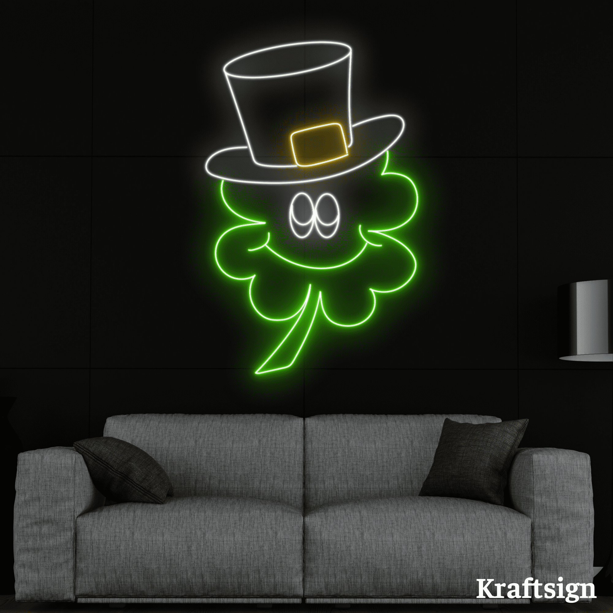 Craftnamesign Clover Leaf Neon Sign, Saint Patrick Day Decor, Bedroom ...