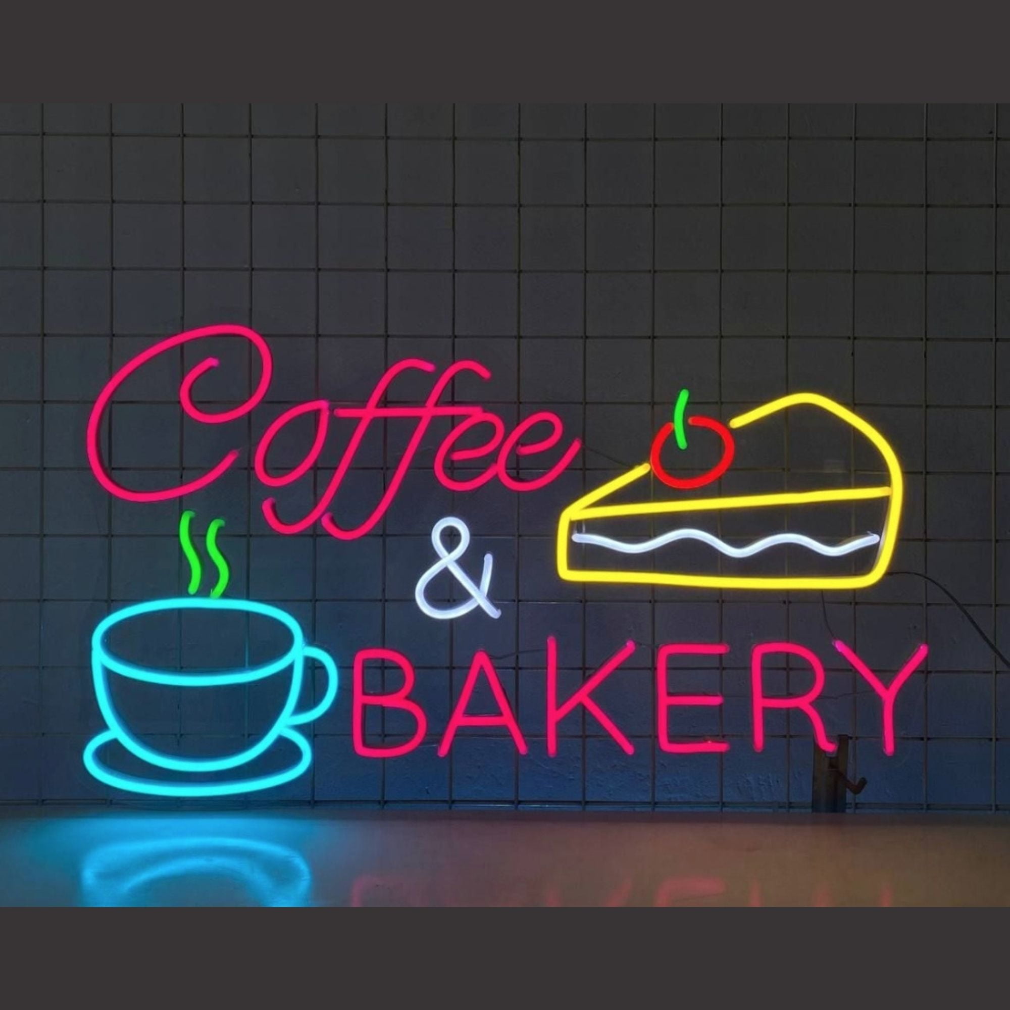 Craftnamesign Coffee & Bakery Neon Light, Bakery Led Sign Art, Coffee ...