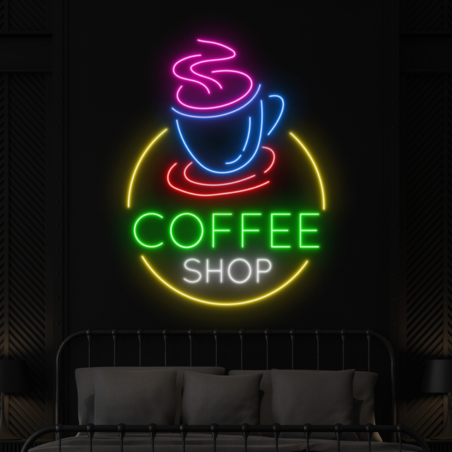 Craftnamesign Coffee Shop Neon Sign, Coffee Shop Decor, Coffee LED ...