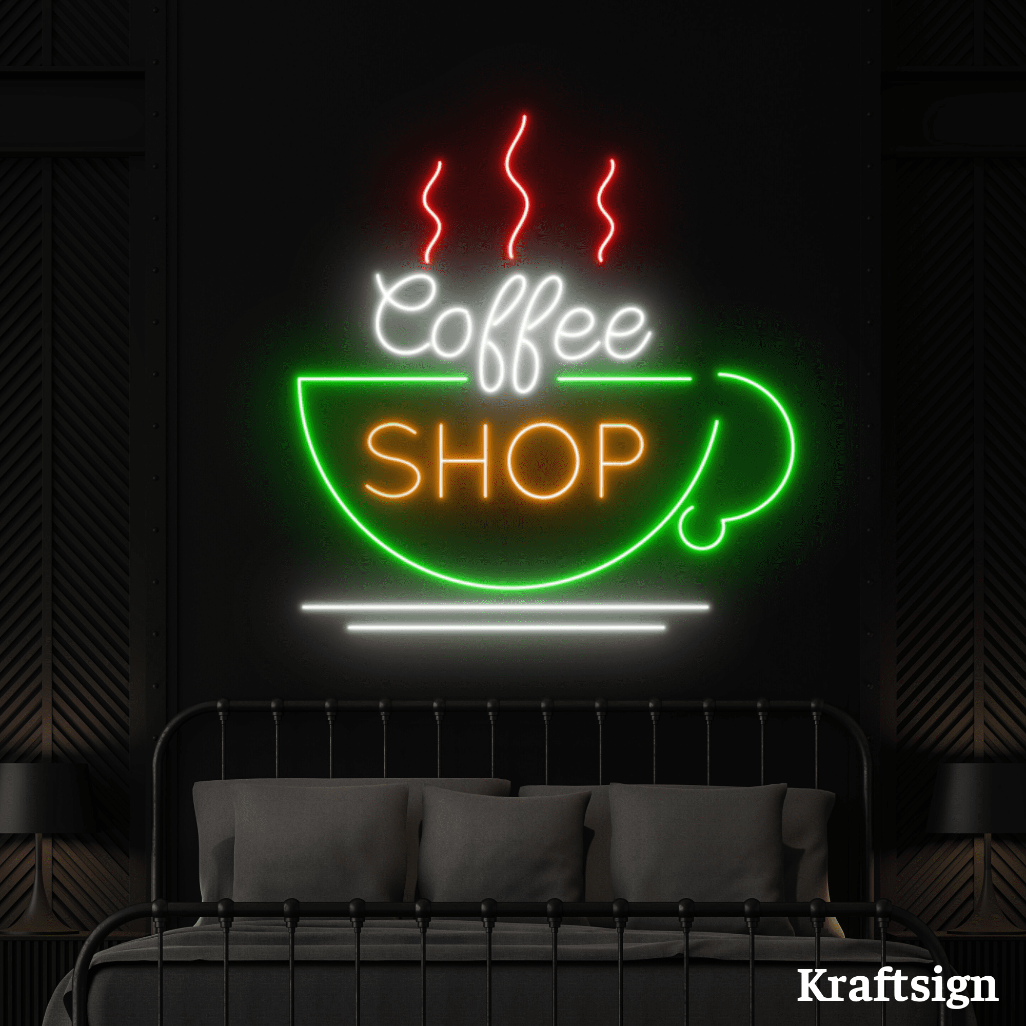 Craftnamesign Coffee Shop Neon Sign, Hot Coffee LED Sign, Coffee Decor ...