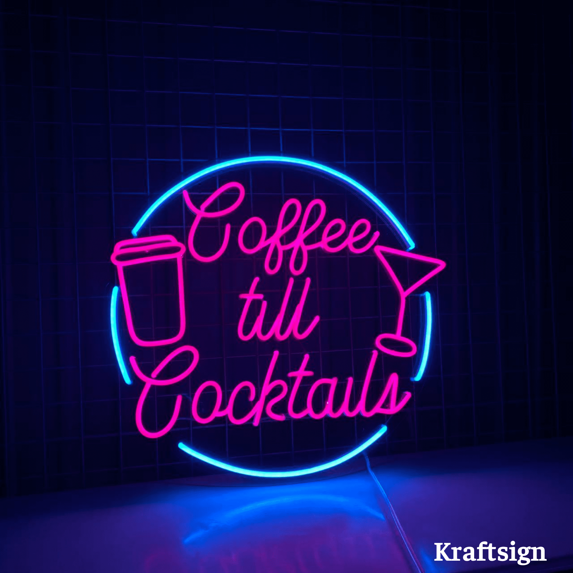 Craftnamesign Coffee Till Cocktail Neon Sign, Cocktail LED Sign, Bar ...