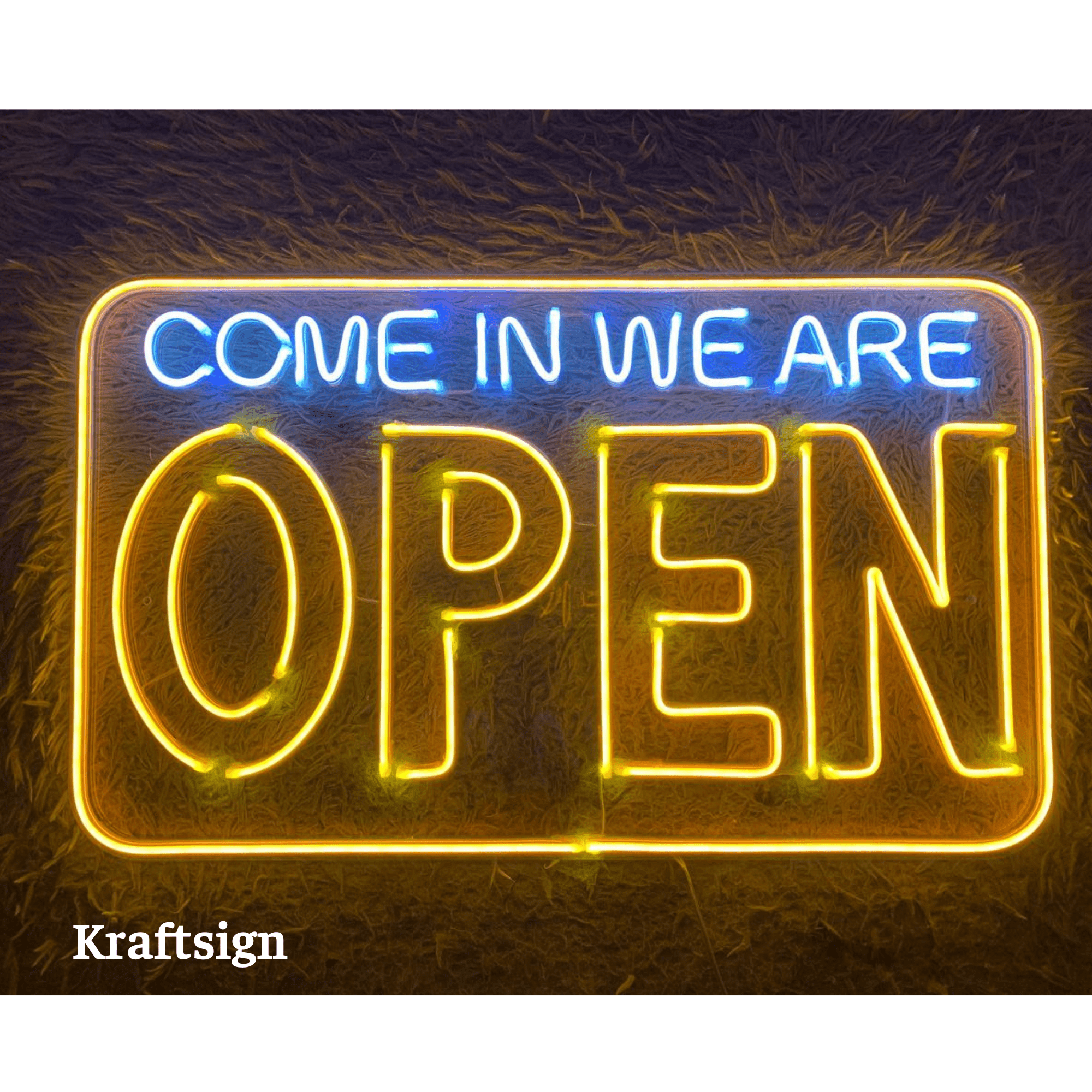 Craftnamesign Come In We Are Open Neon Sign, Open LED Signage, Bar ...
