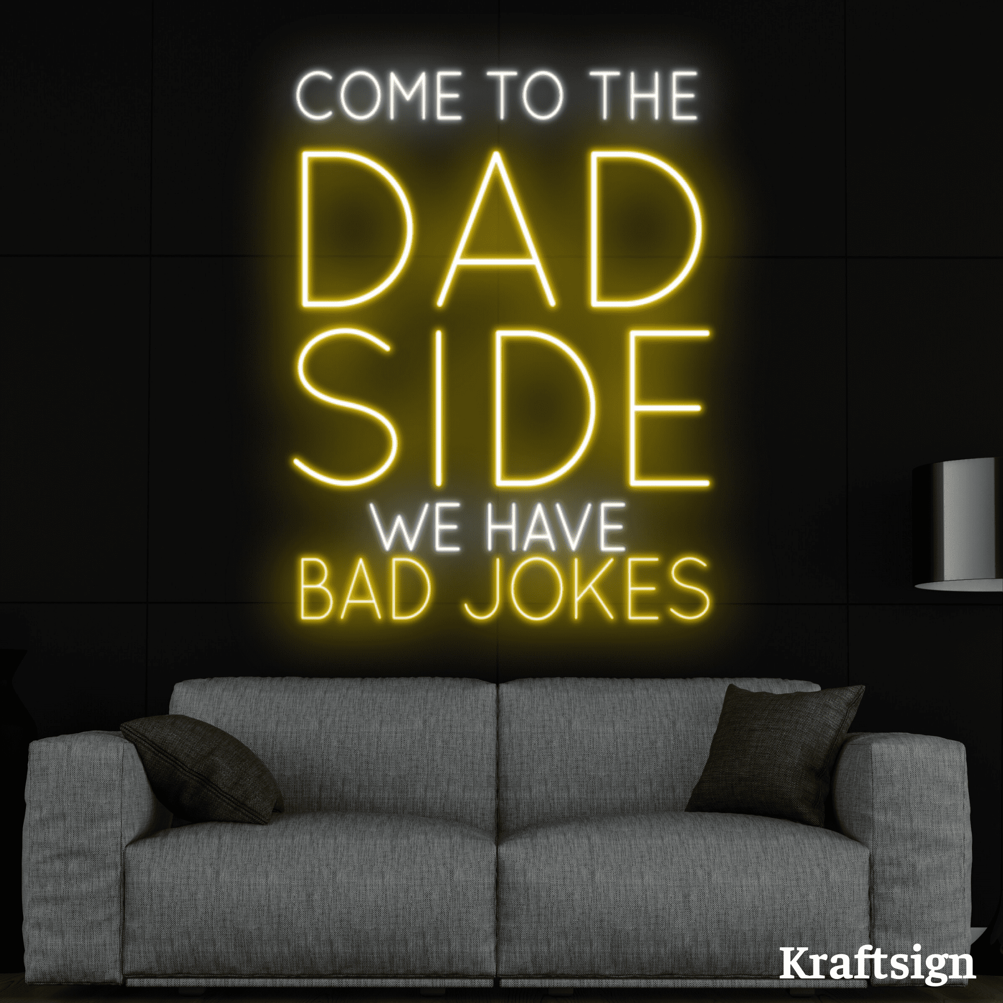 Craftnamesign Come To The Dad Side Neon Sign, Father Day's Gifts Decor ...
