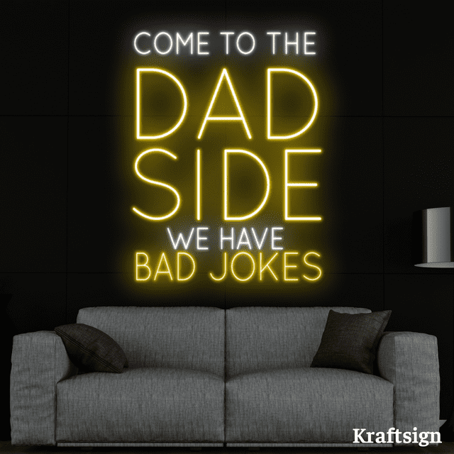 Craftnamesign Come To The Dad Side Neon Sign, Father Day's Gifts Decor ...