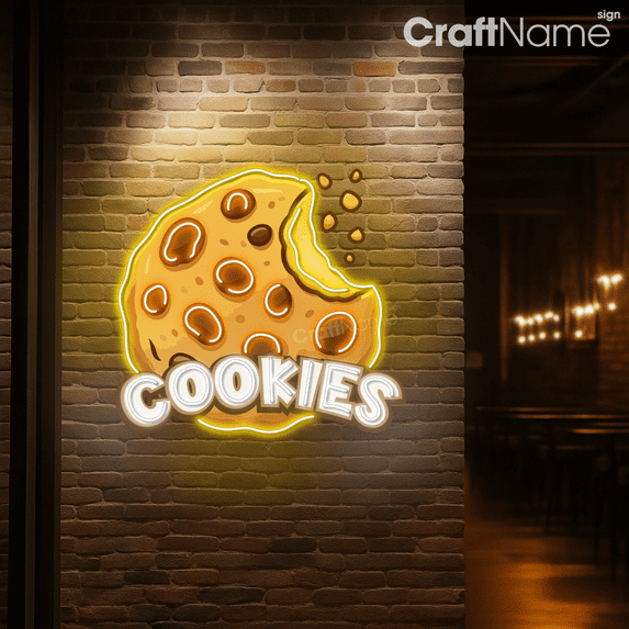Craftnamesign Cookies Led Light for Cookies Shop Decor, Bakery Store ...