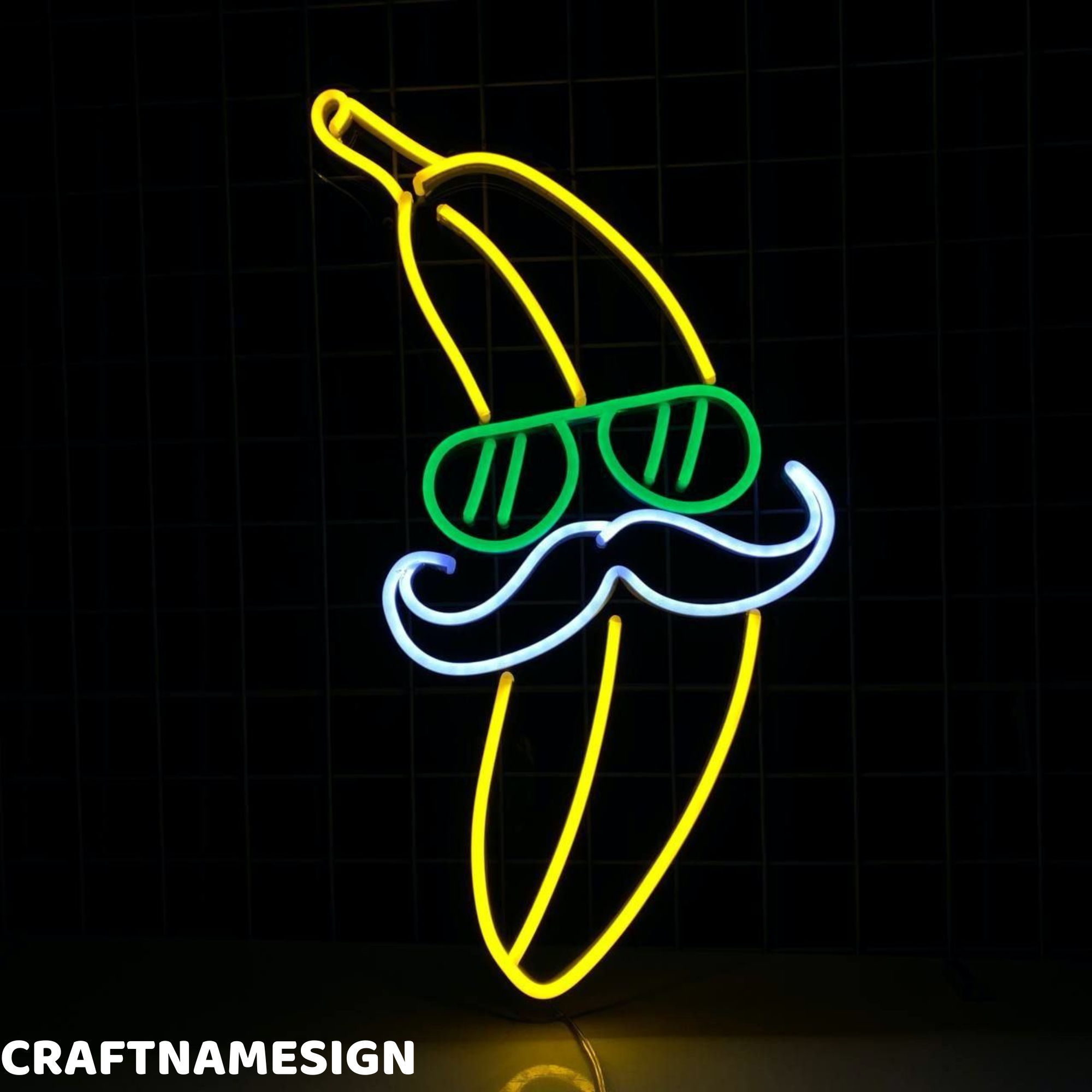 Craftnamesign Cool Banana Neon Sign, Banana Wall Art, Kids Zone Wall ...