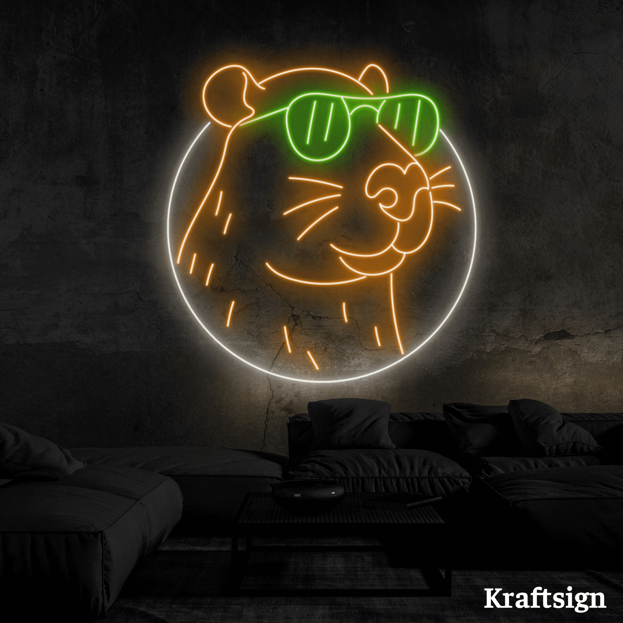Craftnamesign Cool Capybara LED Neon Sign, Capybara Lover Gifts, Zoo ...