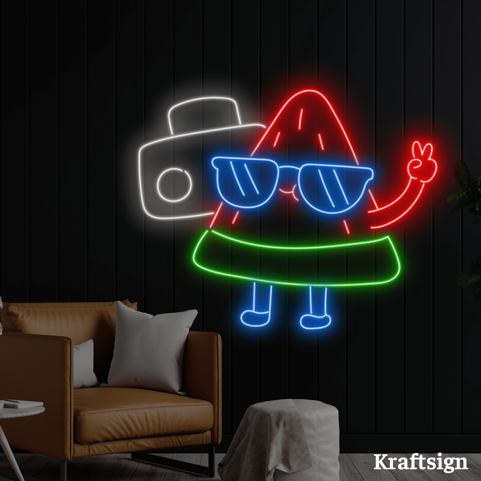 Craftnamesign Cool Watermelon Neon Sign, Beach Club Decor, Fruit Shop ...