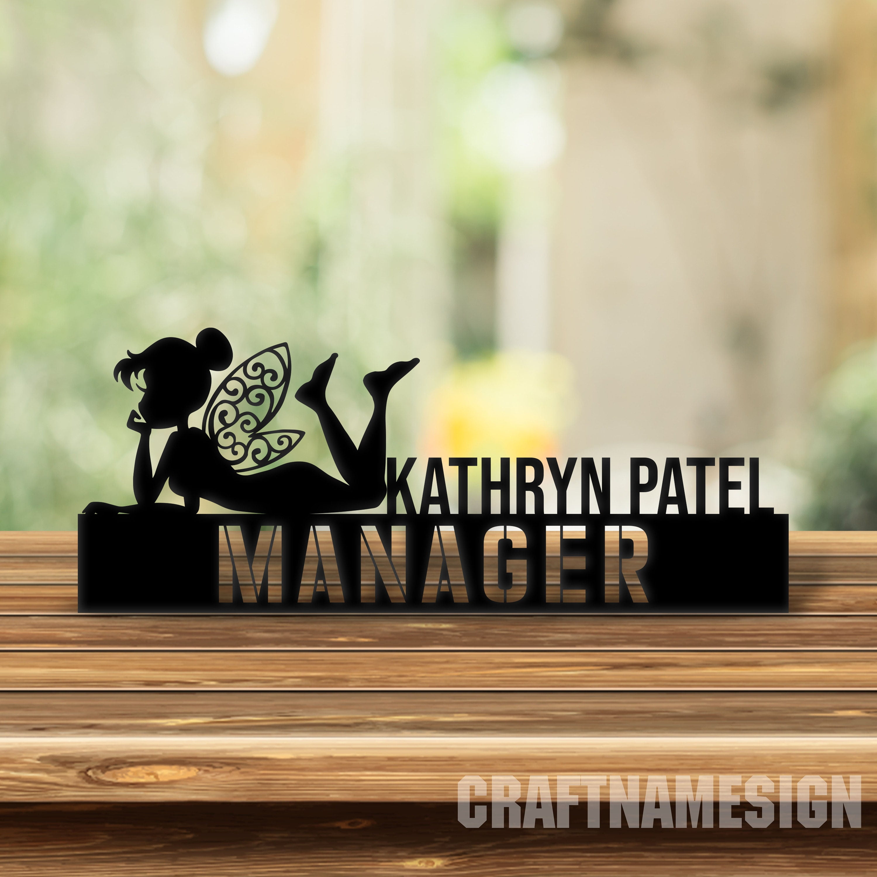 Craftnamesign Craftnamesign Custom Wooden Princess Desk Name Plate ...