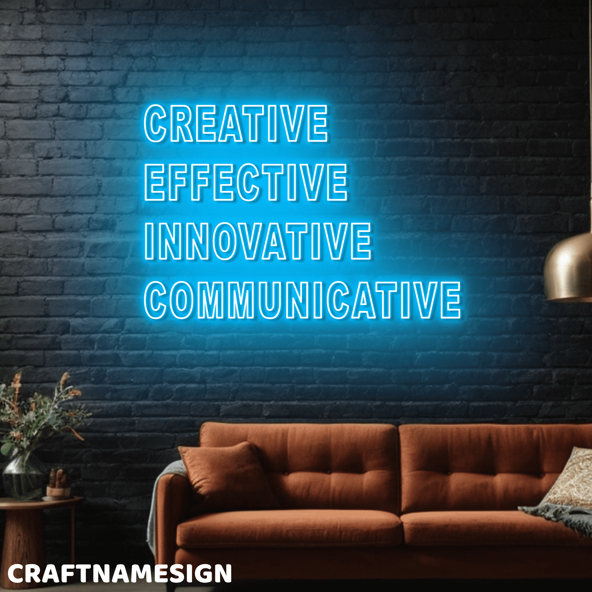Craftnamesign Creative Effective Neon Light, Office Wall Art, Workspace ...