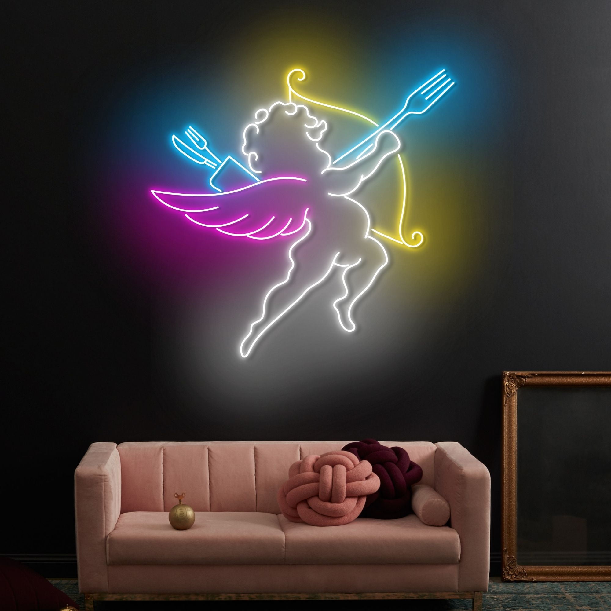 Craftnamesign Cupid Kitchen Tools Neon Sign, Restaurant Valentine Led ...