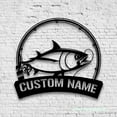Craftnamesign Custom Atlantic Bluefin Tuna Fishing Metal Wall Art LED ...