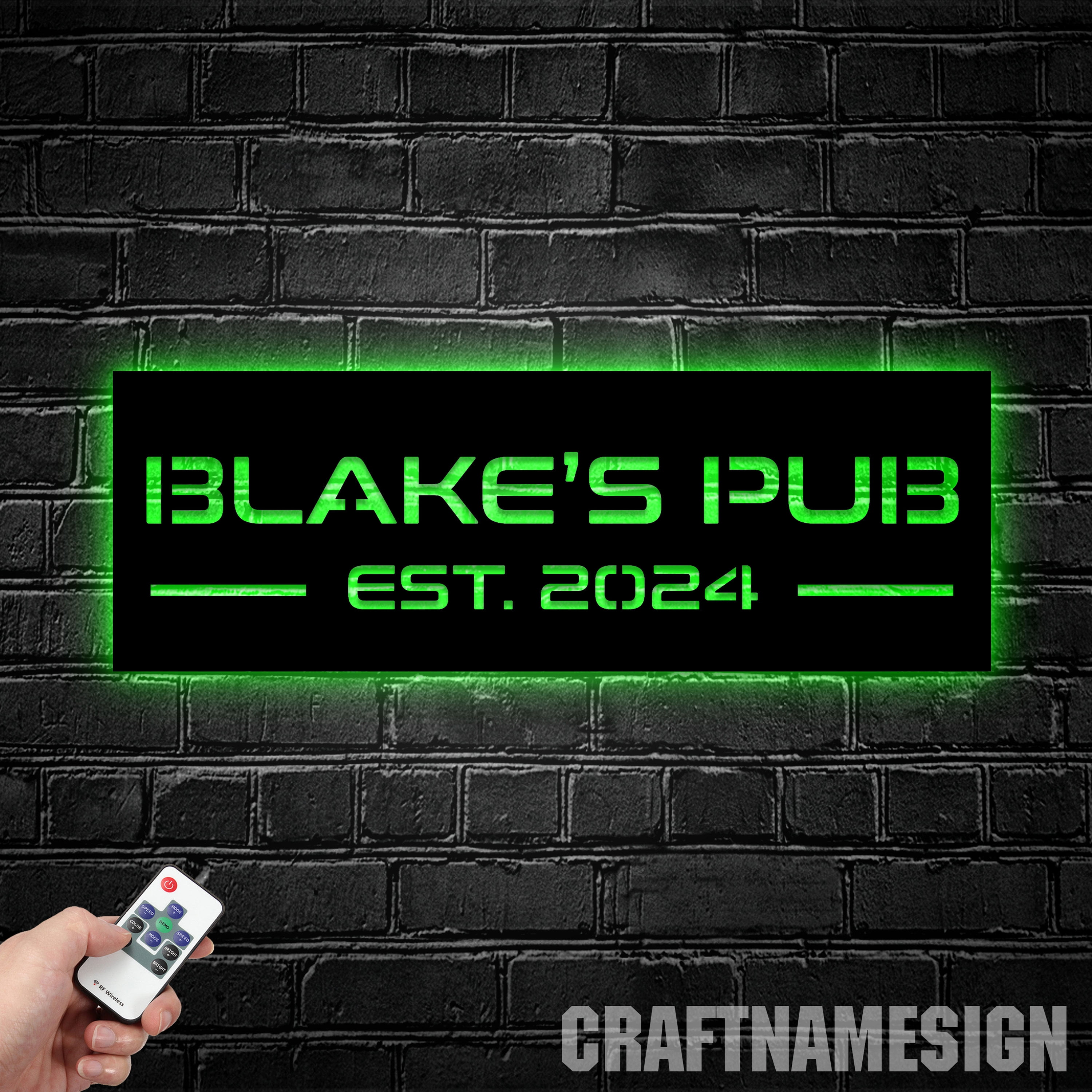 Craftnamesign Custom Bar Pub Sign Metal Wall Art LED Light, Beer Club ...