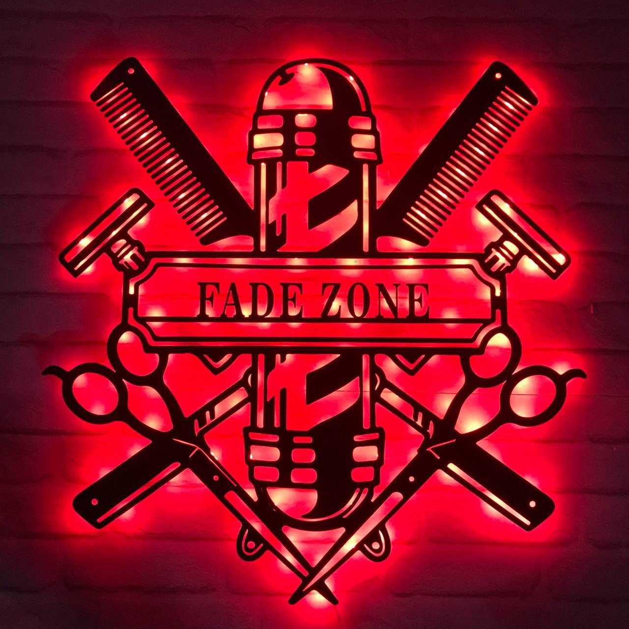 Craftnamesign Custom Barber Shop Metal Sign, Personalized Barber Shop ...