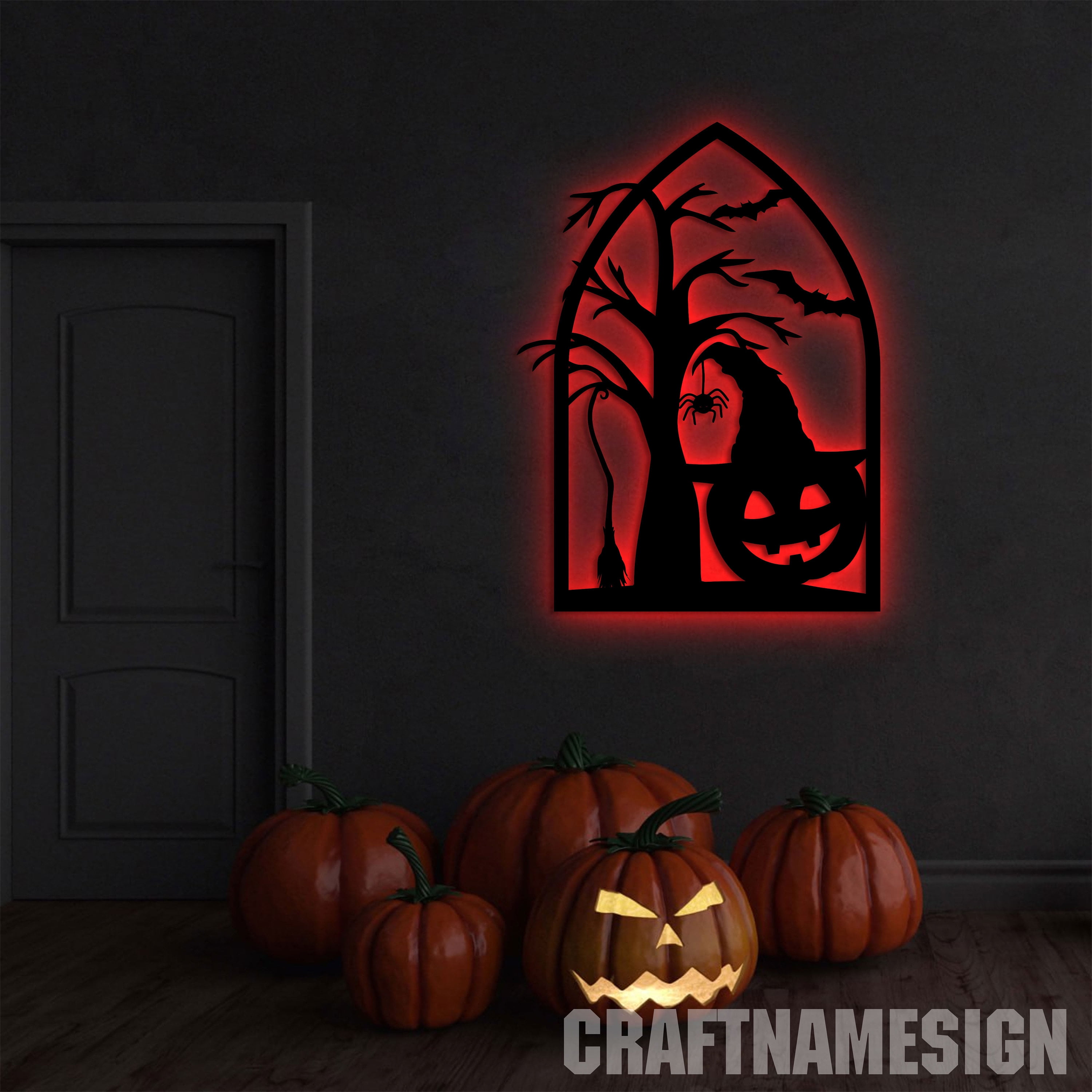 Craftnamesign Custom Barber Shop Metal Wall Art LED Light, Barber Shop ...