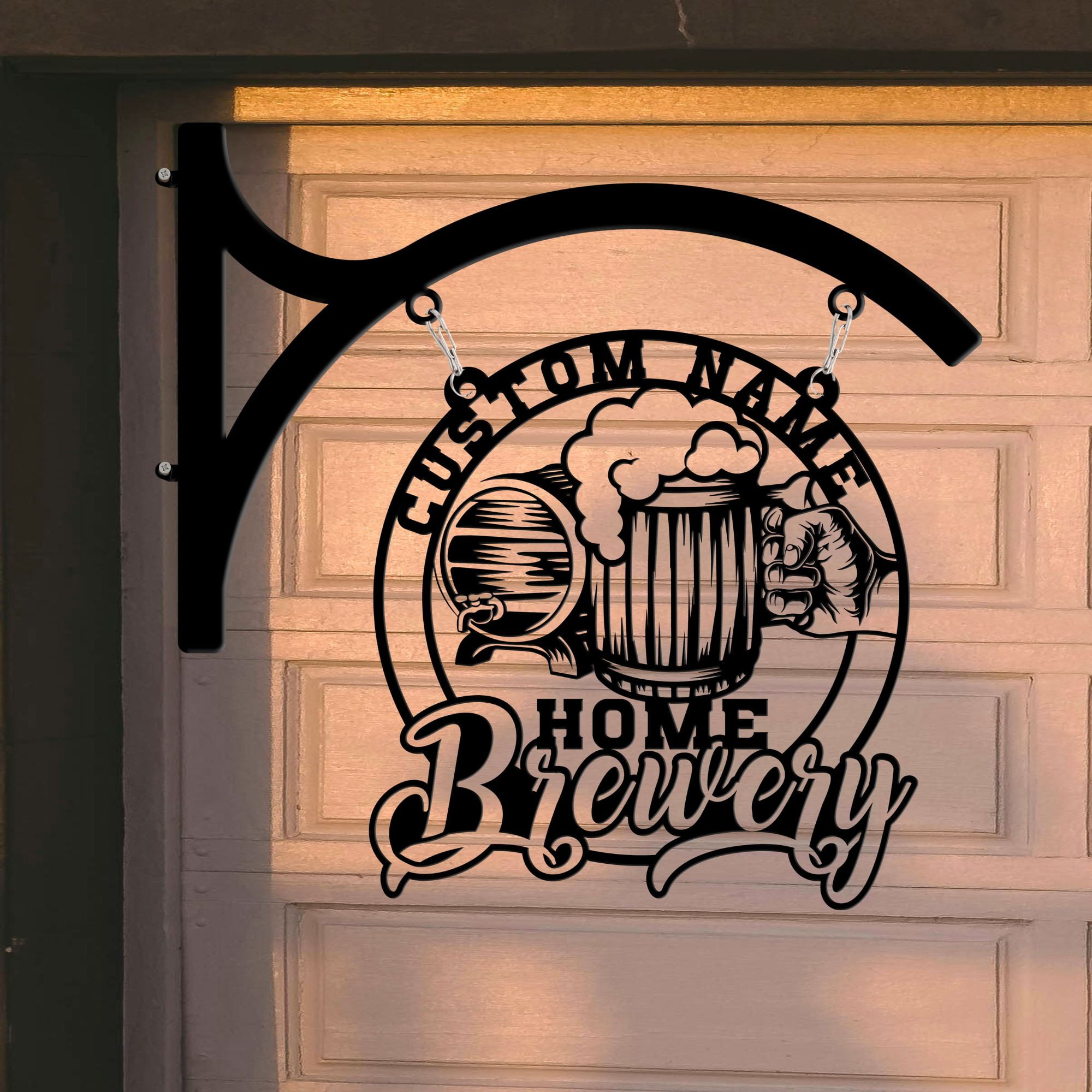 Craftnamesign Custom Beer Metal Hanging Sign Wall Decor, Metal Home Bar ...