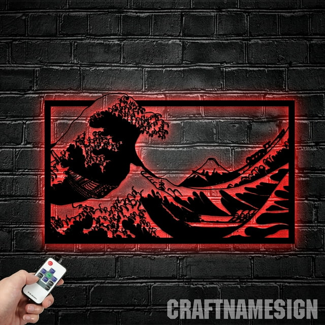 Craftnamesign Custom Boxing Gloves Metal Wall Art LED Light, Custom ...