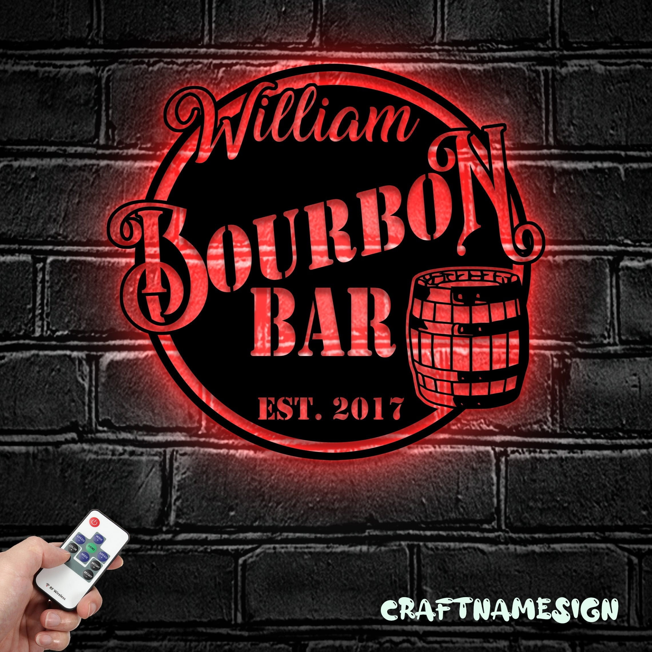 Craftnamesign Custom Chef Hat Metal Sign With LED Light, Custom Chef ...