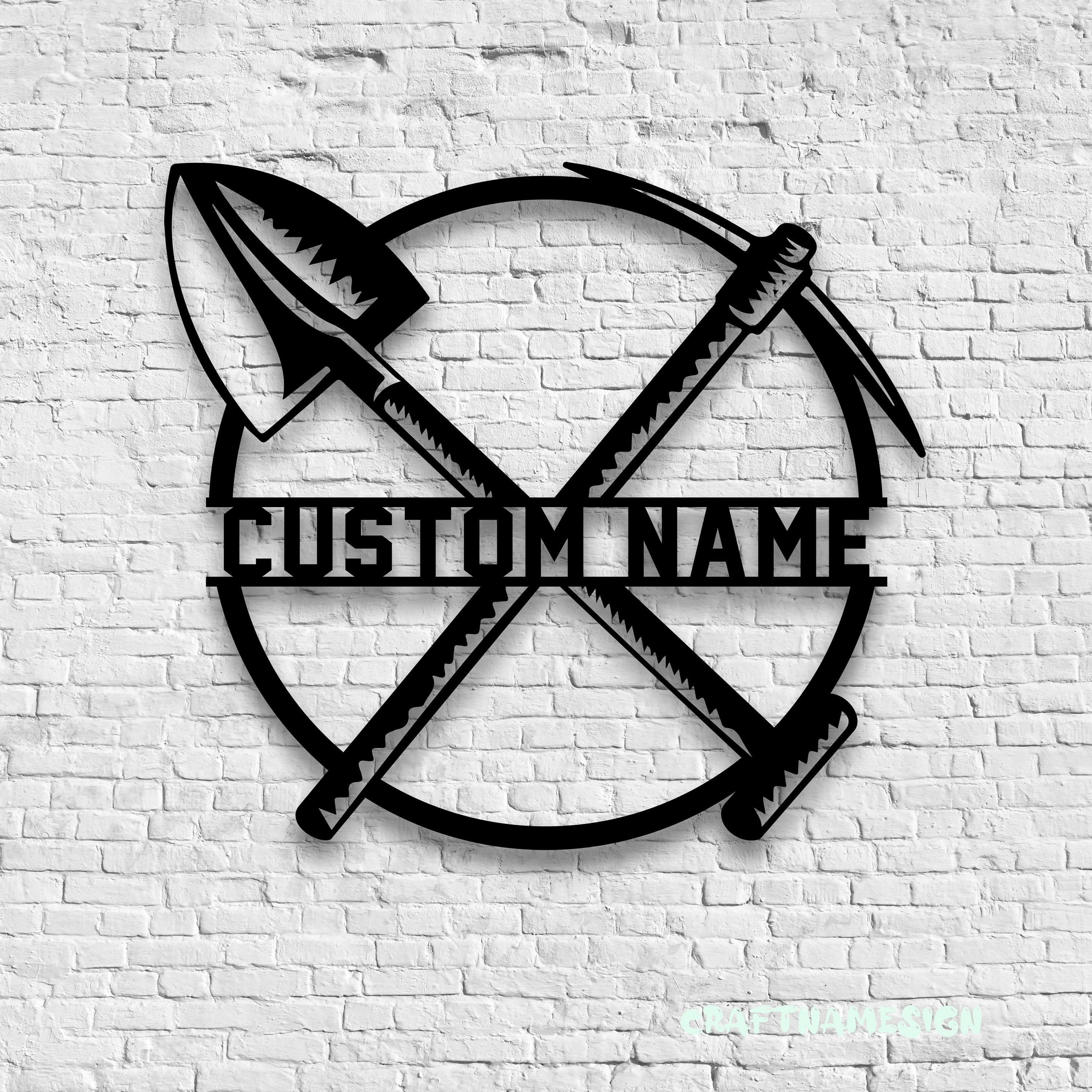 Craftnamesign Custom Coal Mining Metal Sign Led Light, Coal Miner Name ...