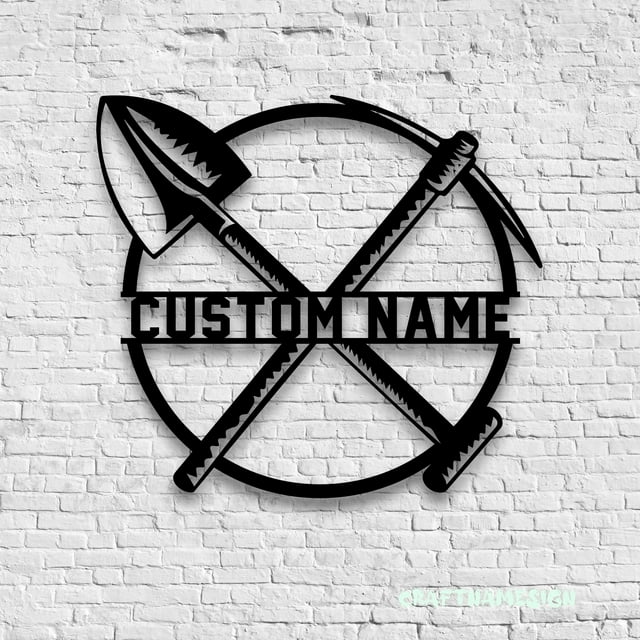 Craftnamesign Custom Coal Mining Metal Sign Led Light, Coal Miner Name ...