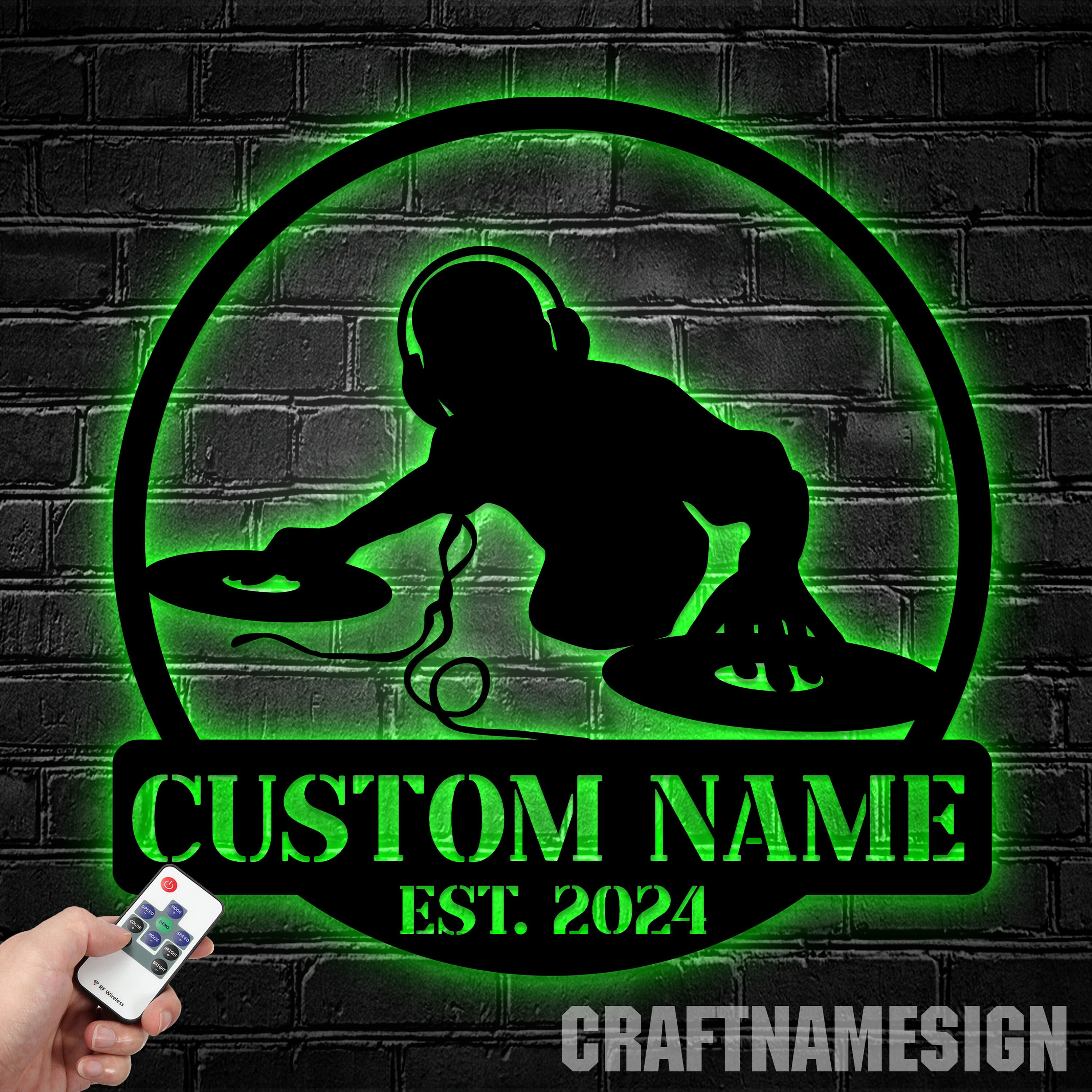 Craftnamesign Custom DJ Disc Jockey Metal, Personalized Disc Jockey ...