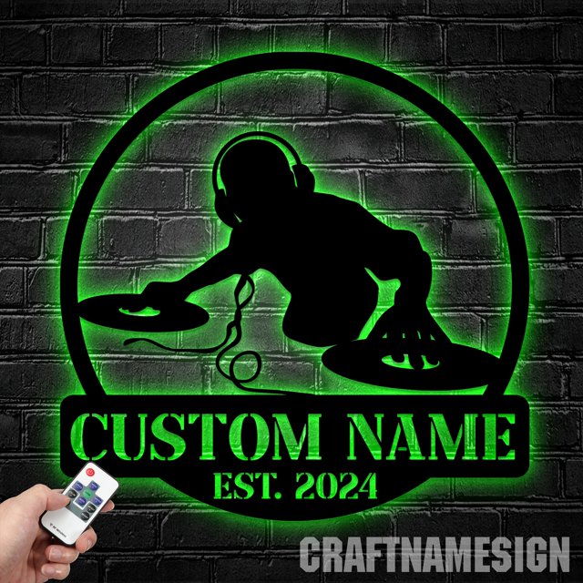Craftnamesign Custom DJ Disc Jockey Metal, Personalized Disc Jockey ...