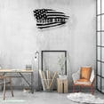 Craftnamesign Custom Distressed USA Flag Metal Wall Art LED Light ...