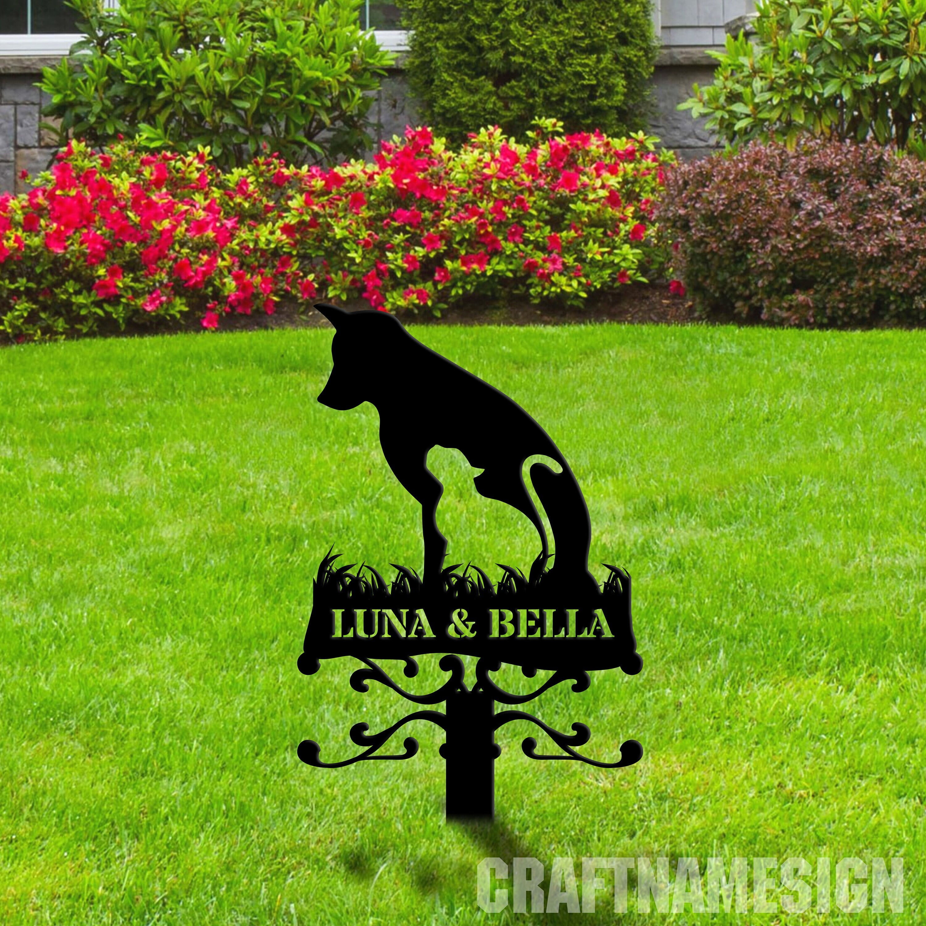 Craftnamesign Custom Dog & Cat Memorial Garden Stake, Pet Memorial ...