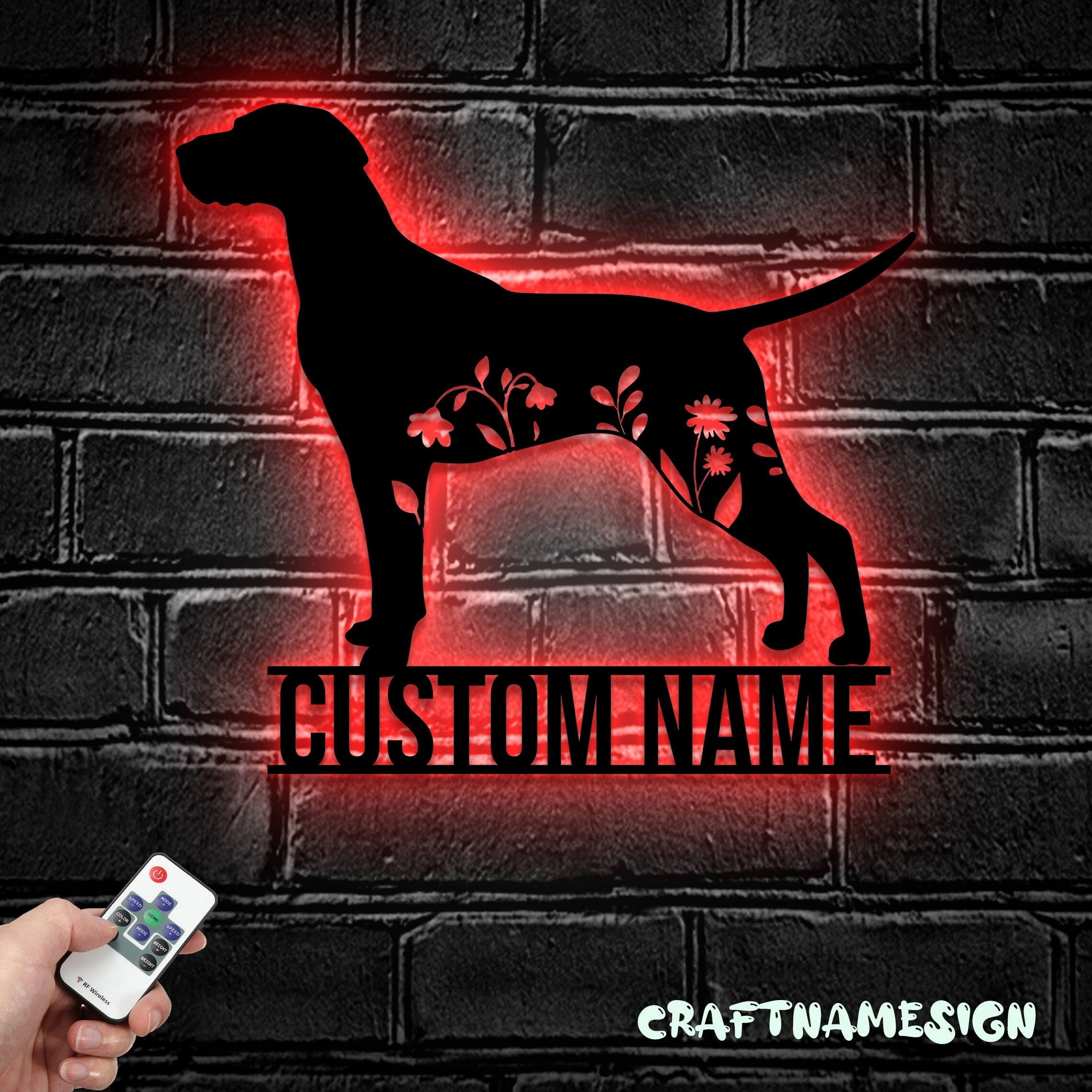 Craftnamesign Custom FLoral Dalmatians Metal Wall Art, Personalized ...