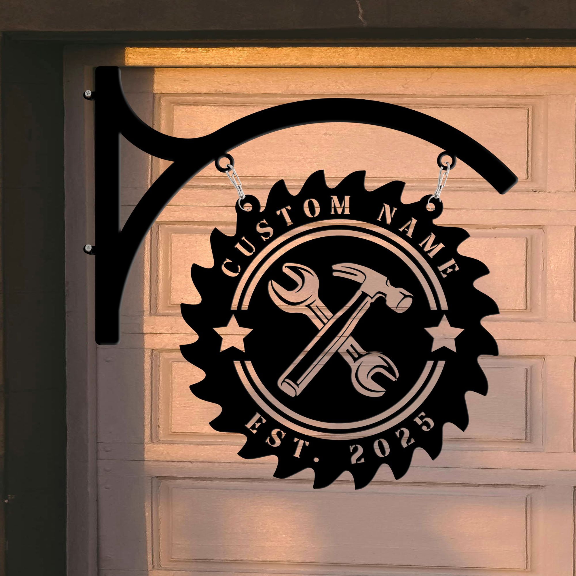 Craftnamesign Custom Garage Mechanic Metal Hanging Sign Wall Decor ...