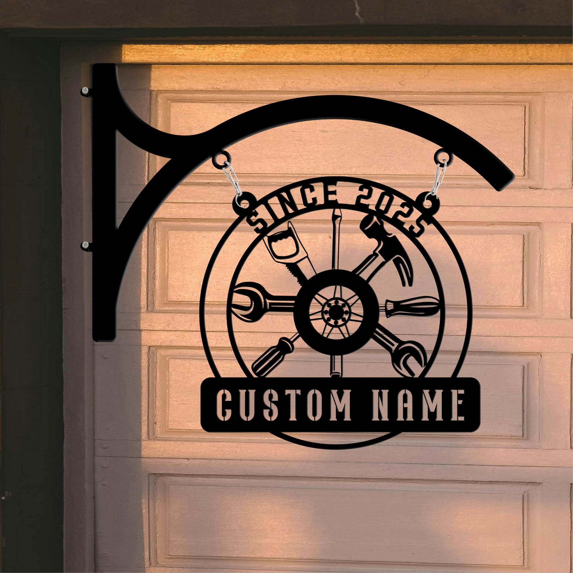 Craftnamesign Custom Garage Mechanic Repair Metal Hanging Sign Wall ...