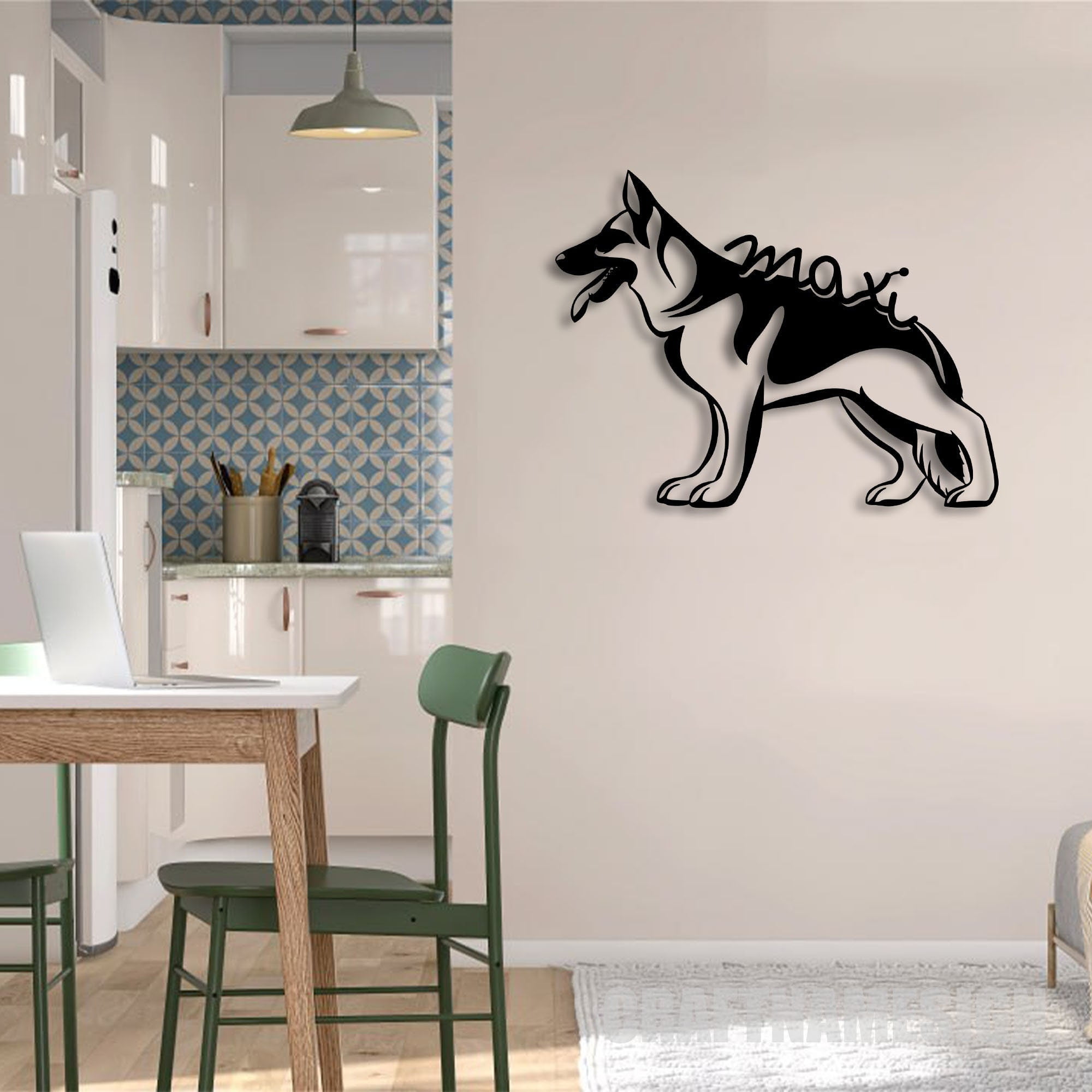 Craftnamesign Custom German Shepherd Dog Metal Wall Art Decor, German ...