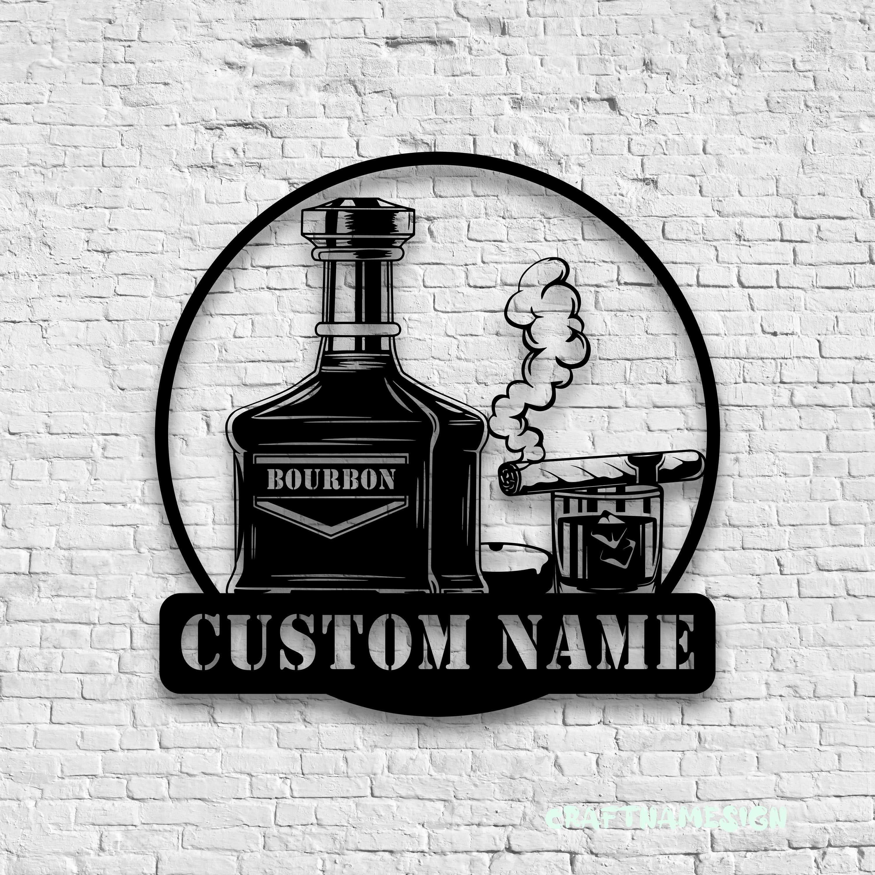 Craftnamesign Custom Grill Metal Sign LED Light, Custom Name Barbecue ...